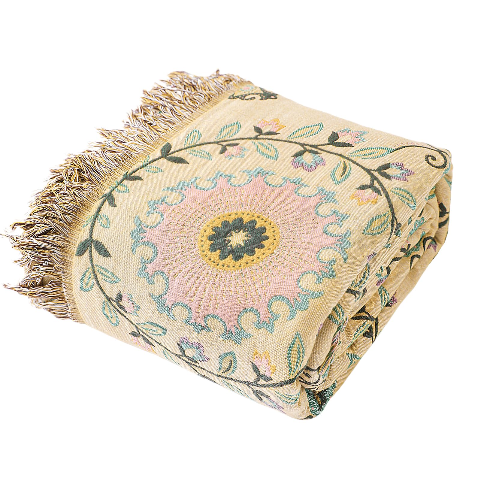 Amazon.com: Snycler Boho Throw Blanket for Bed - 100% Cotton Ultra Soft ...