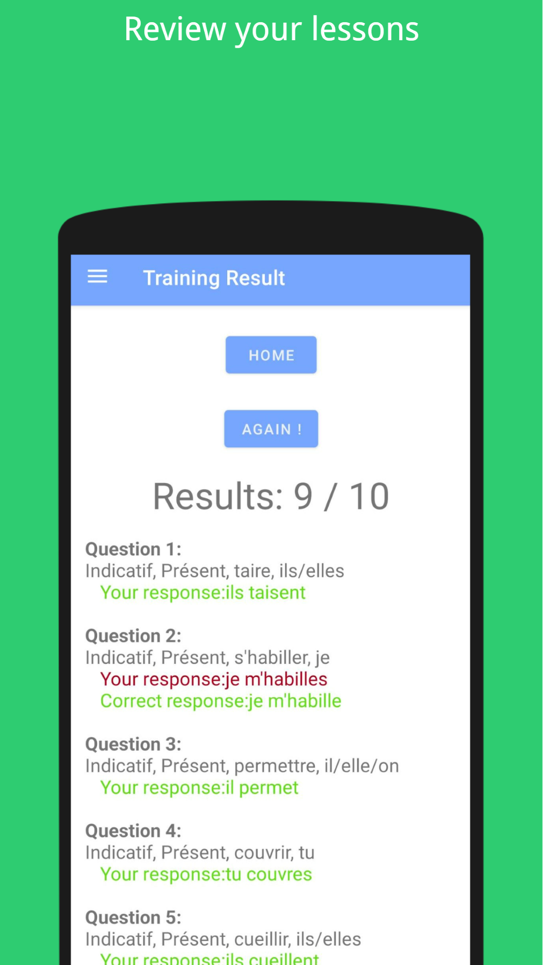 French Verb Trainer:Amazon.com:Appstore for Android