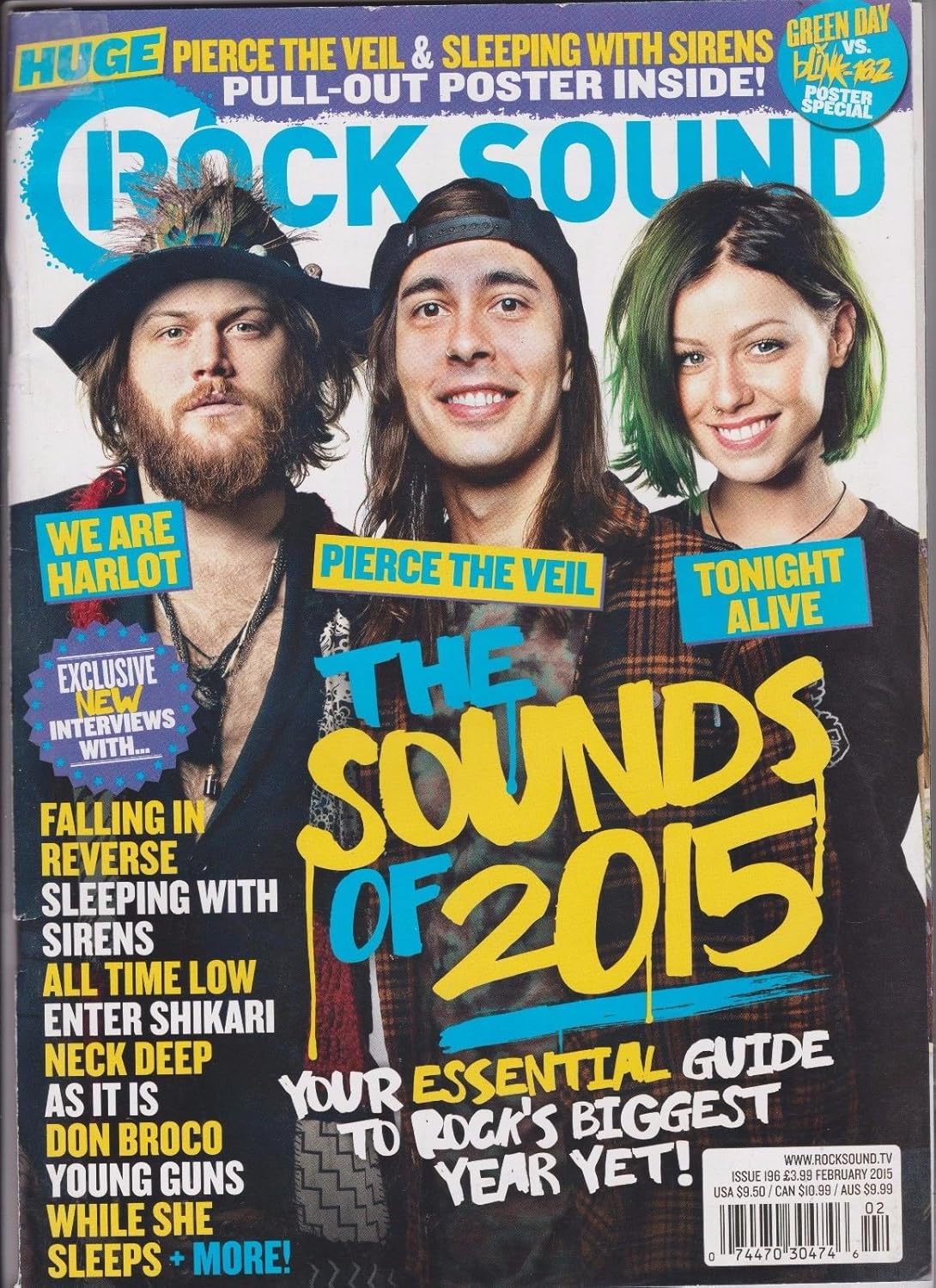 Amazon.com: ROCK SOUND MAGAZINE #196 FEB 2015 + PULL-OUT POSTER INSIDE ...
