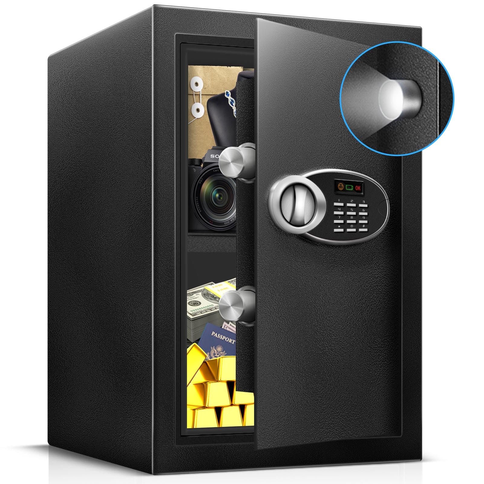 Safe Box Fireproof Waterproof for Home Office -Personal Fire proof ...