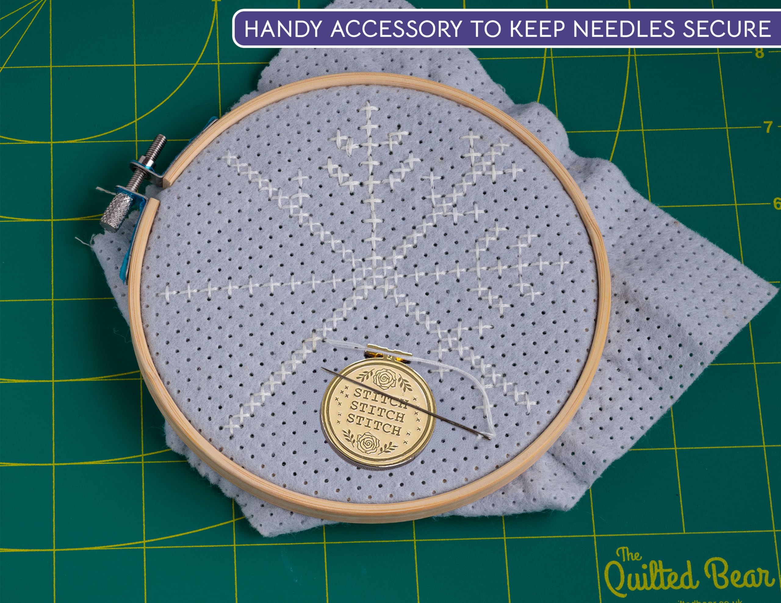 The Quilted Bear Needle Minders – Magnetic Enamel Needle Keeper for ...