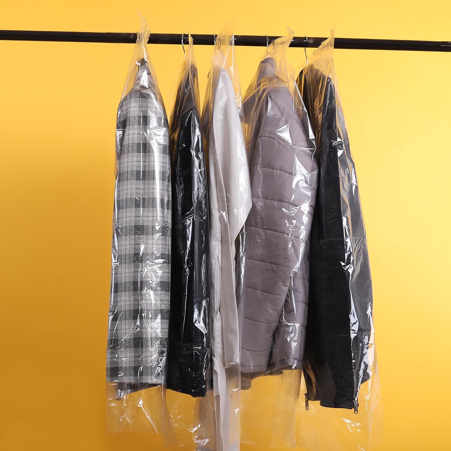 Paquete de 15 bolsas protectoras de plástico transparente de 35.4 ...