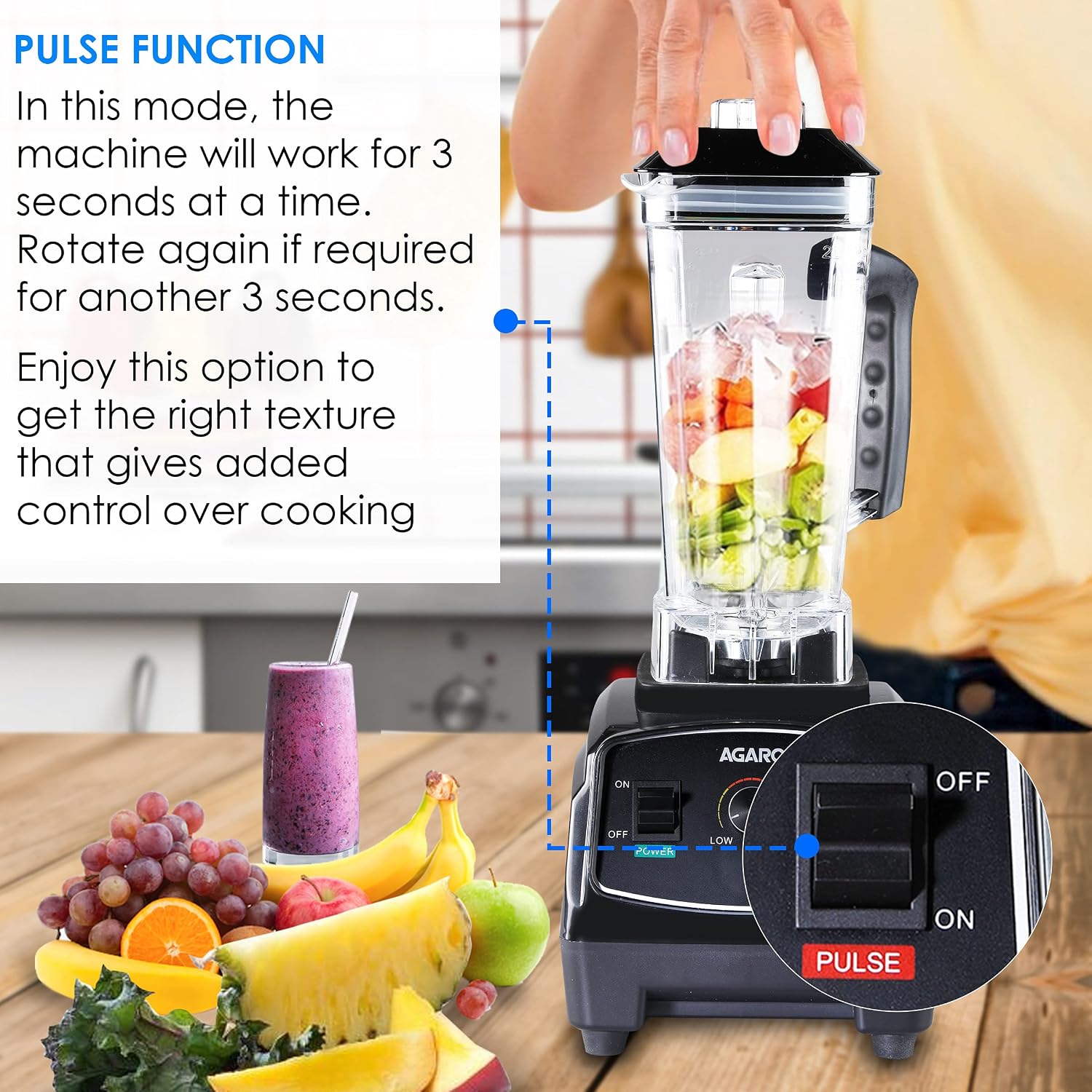 AGARO Grand Professional Blender/Grinder/Mixer, 2000 watts, ... - NN DEAL