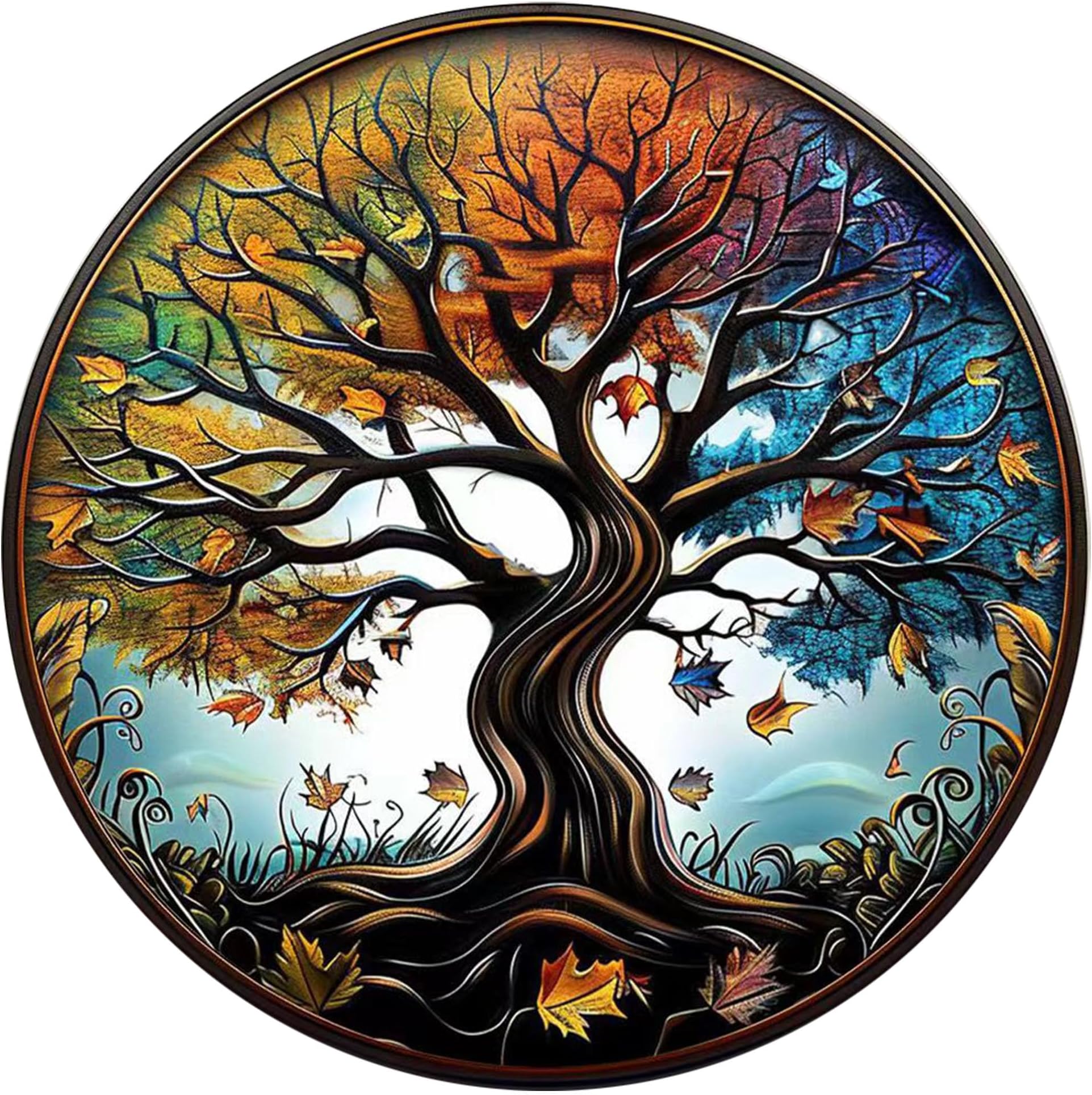 Amazon.com: Affirmation Sobriety Coin Gift | Tree of Life AA Chip ...