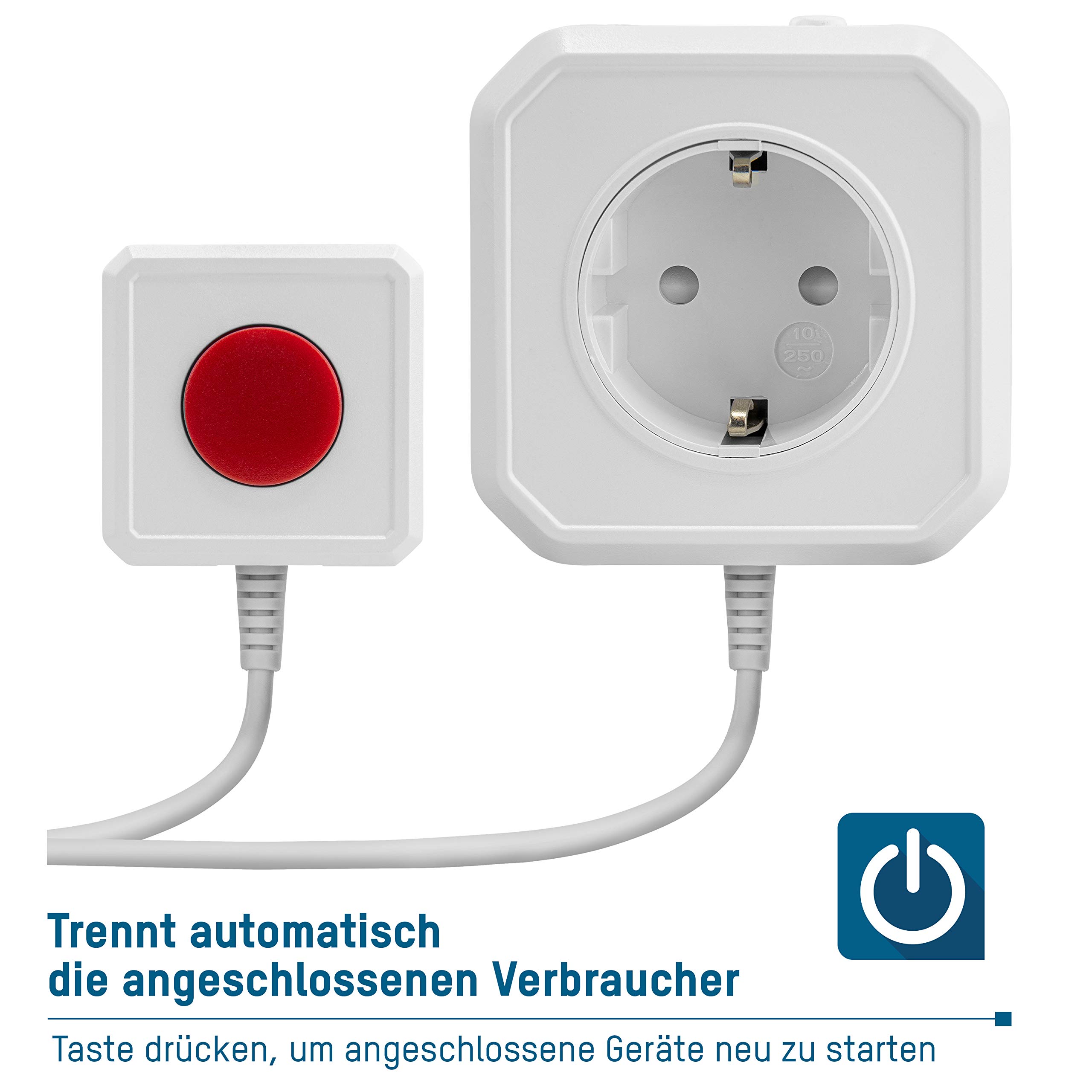 Termoventilatore Con Timer Anti Standby Elettrico PresaLuce Timer ...