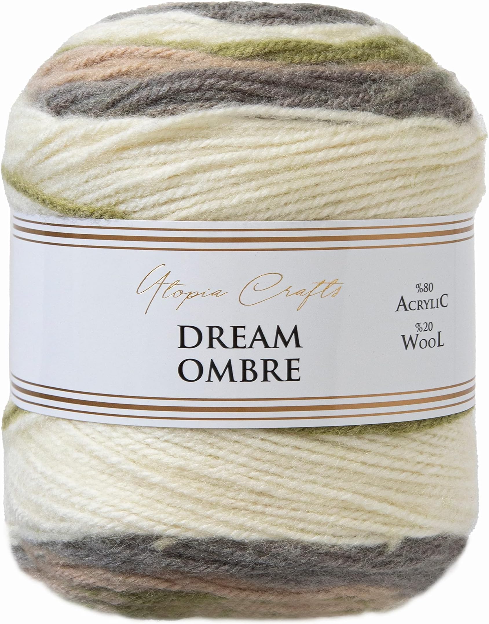 Utopia Crafts Dream Ombre Aran Multicolour Brushed Knitting and Crochet ...