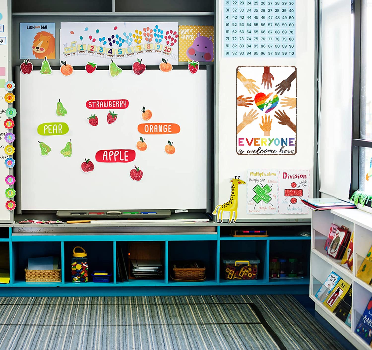 Classroom Door Decorations Everyone Is Welcome Here Poster Laminated ...