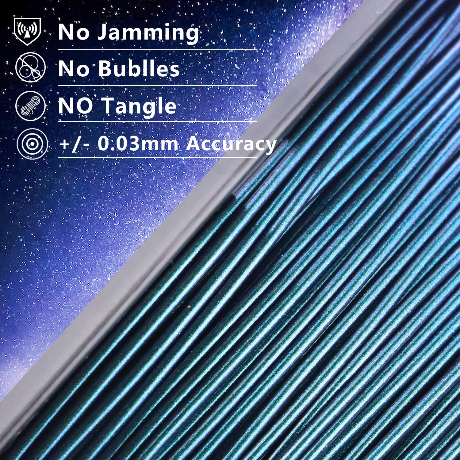 Snapklik.com : LOVOON 3D PLA Filament 1.75mm Sparkle Glitter, Burnt ...