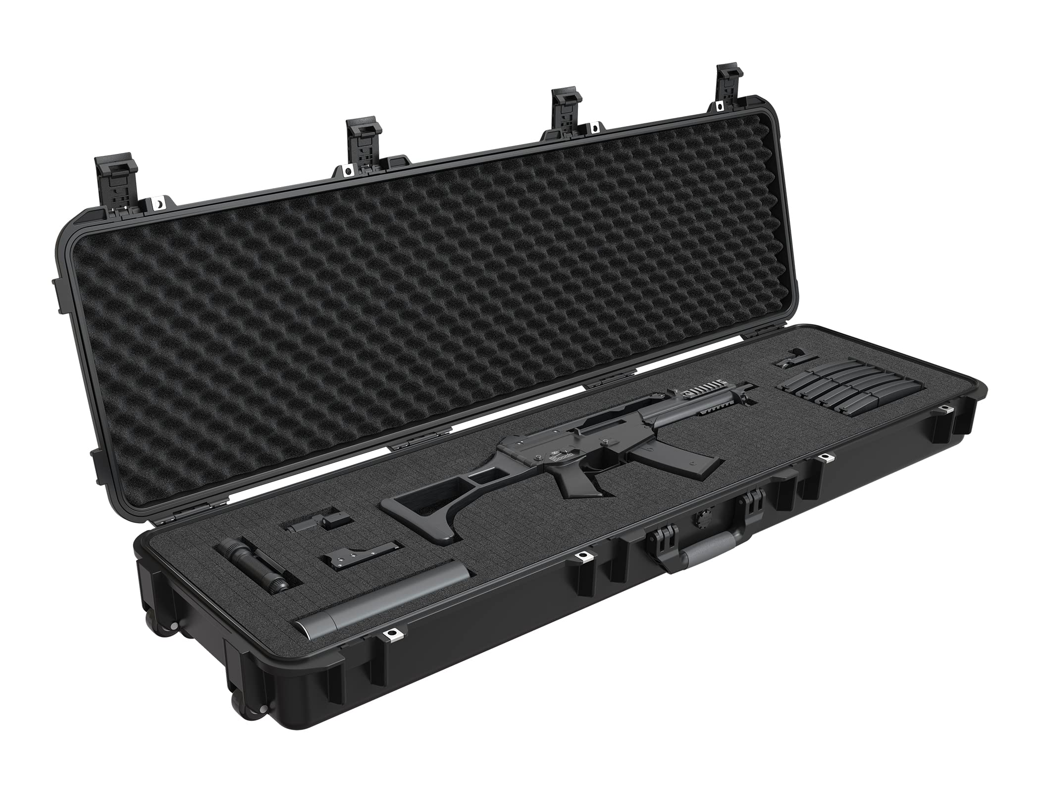 RPNB Tactical Rifle Case, All Weather Hard Gun Case with Wheels and ...
