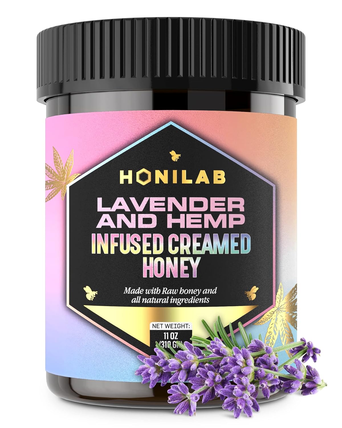 Amazon.com : Spun Honey Lavender & Hemp Infused Creamed Honey - OU ...
