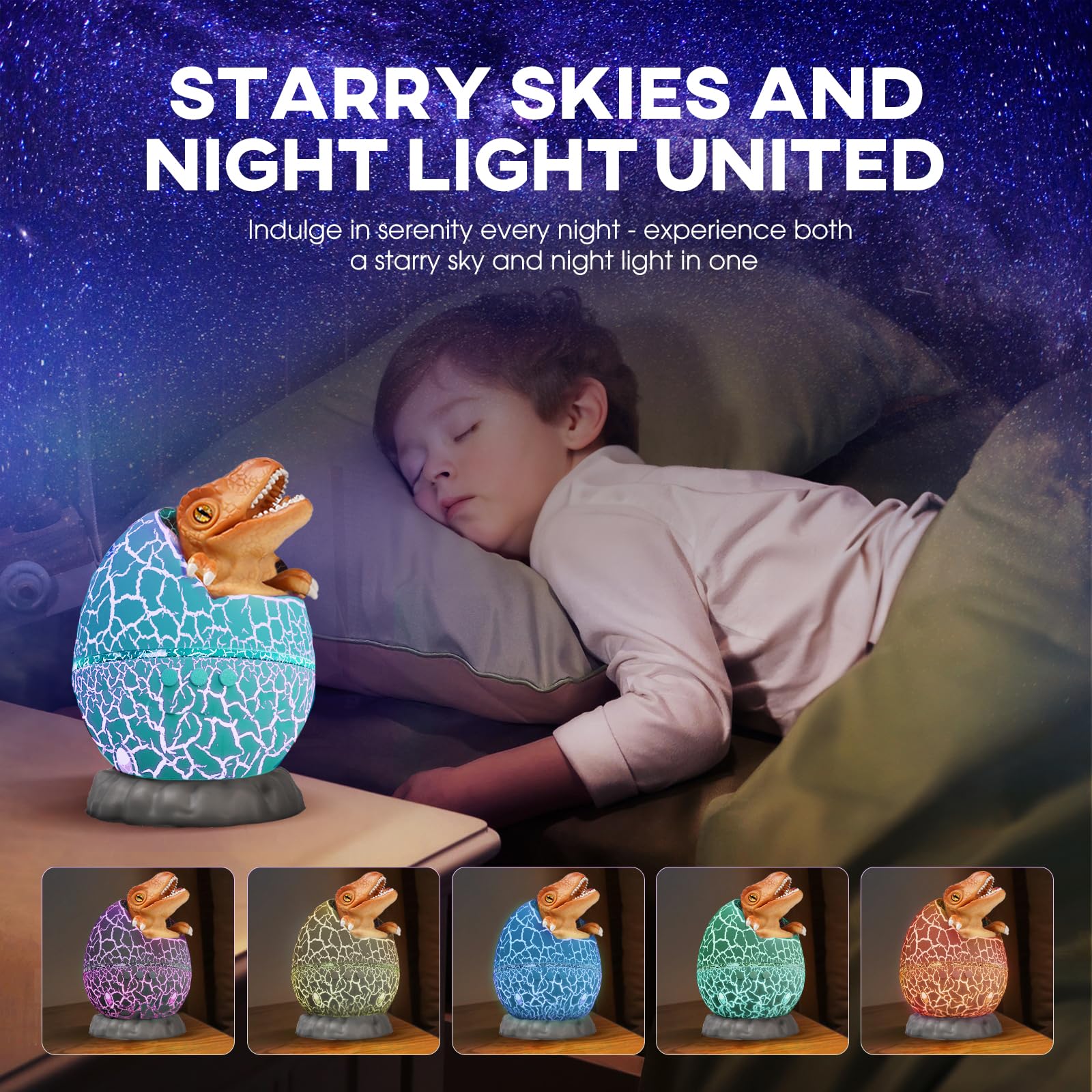 Snapklik.com : Dinosaur Egg Galaxy Star Projector - Space Projector ...