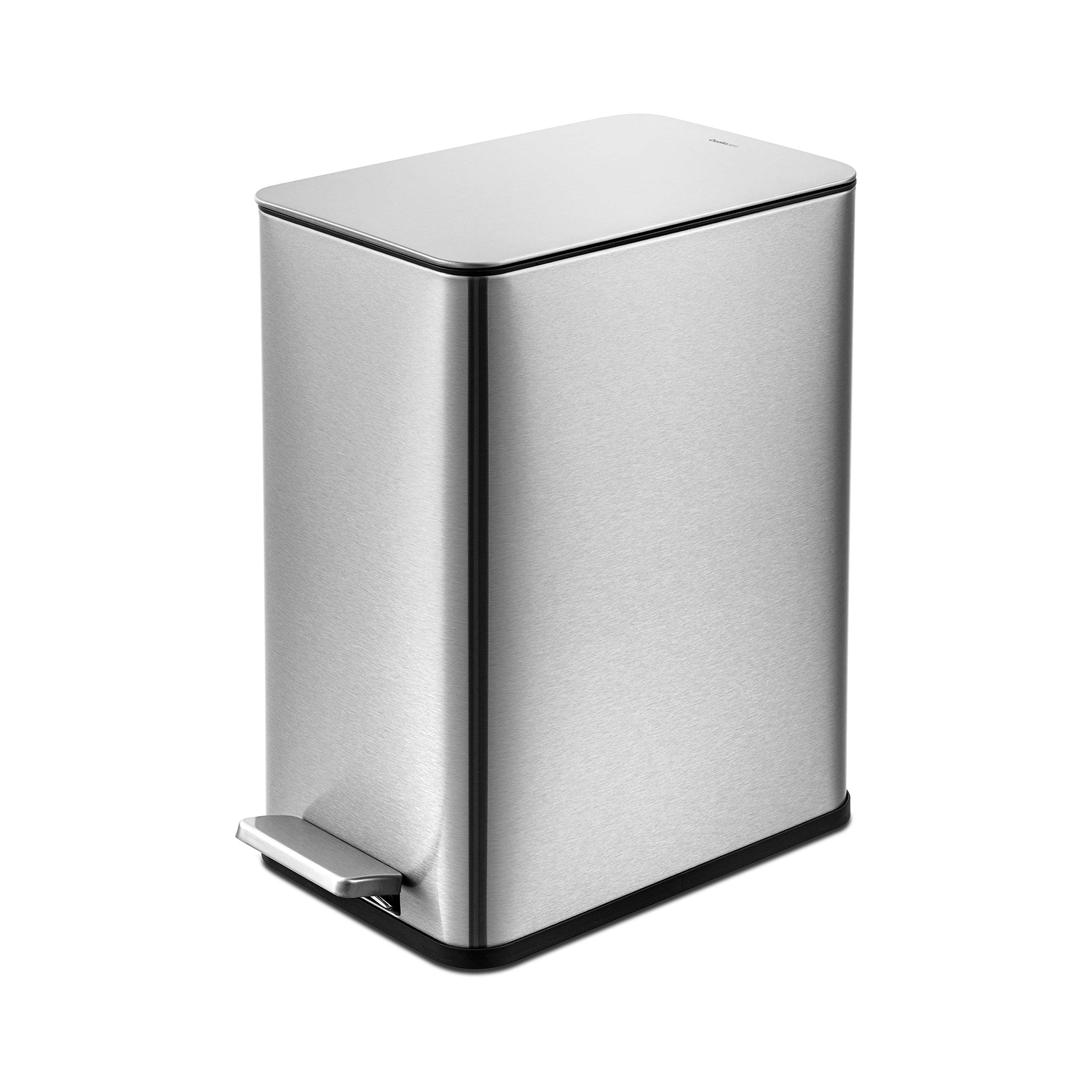 Amazon.com: QUALIAZERO 2.6 GAL/10L, Slim Shape, Stainless Steel Step-ON ...