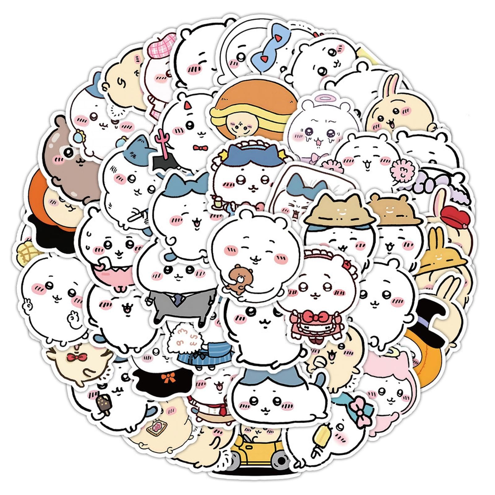 Amazon.com: 60pcs Chiikawa Cute Stickers, Kawaii Japanese Cartoon ...