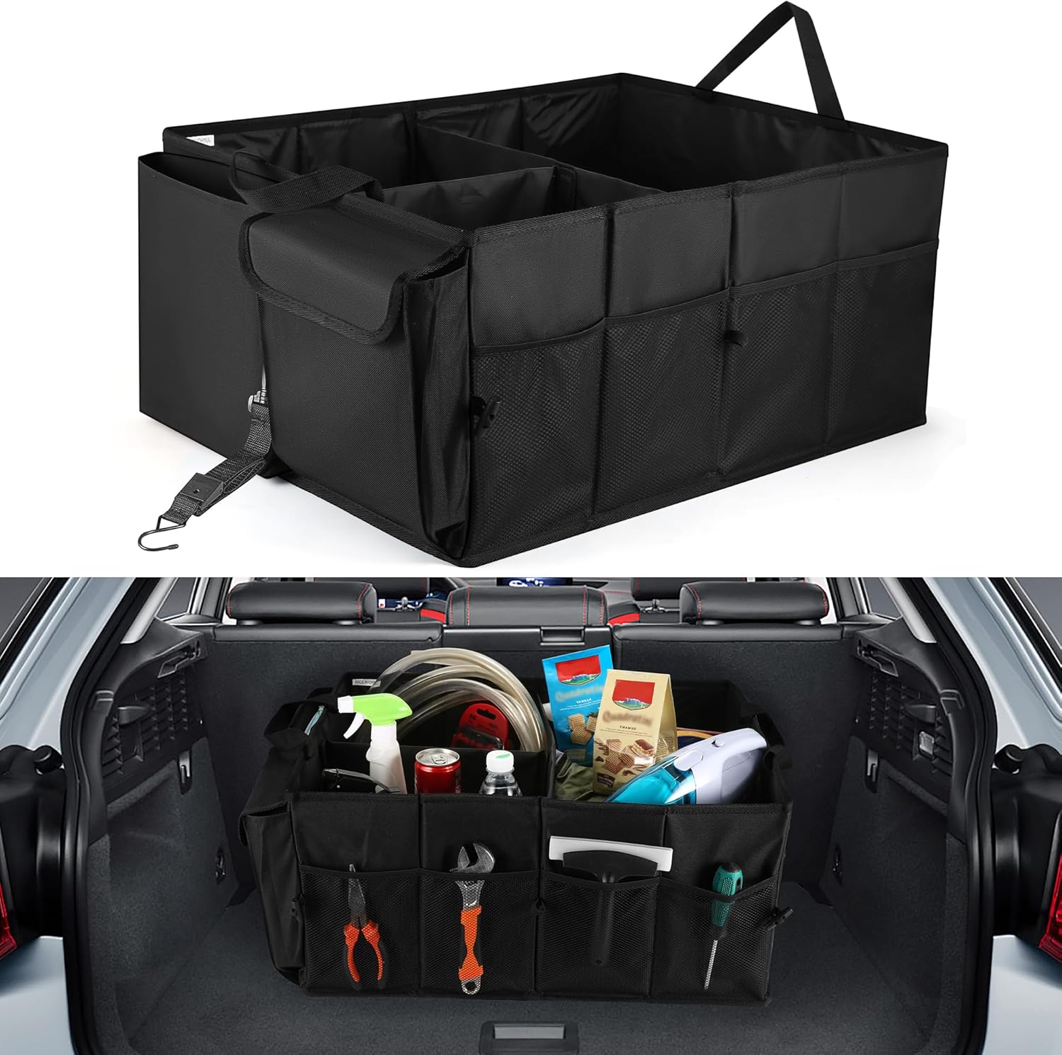 Amazon.com: XHRING Car Trunk Organizer Storage bag for Toyota 4Runner ...