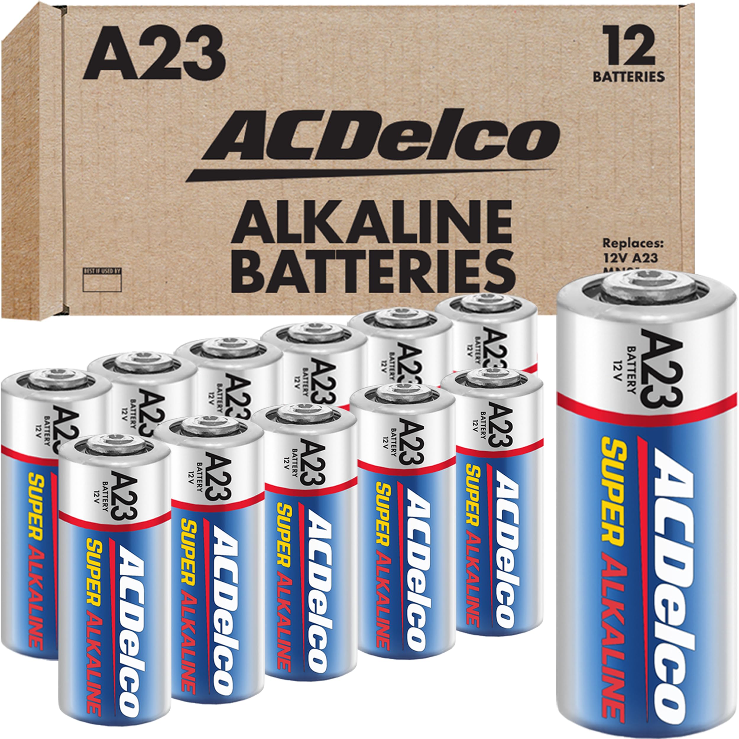 Snapklik.com : ACDelco 12-Count A23 Batteries, 12V Maximum Power Super ...