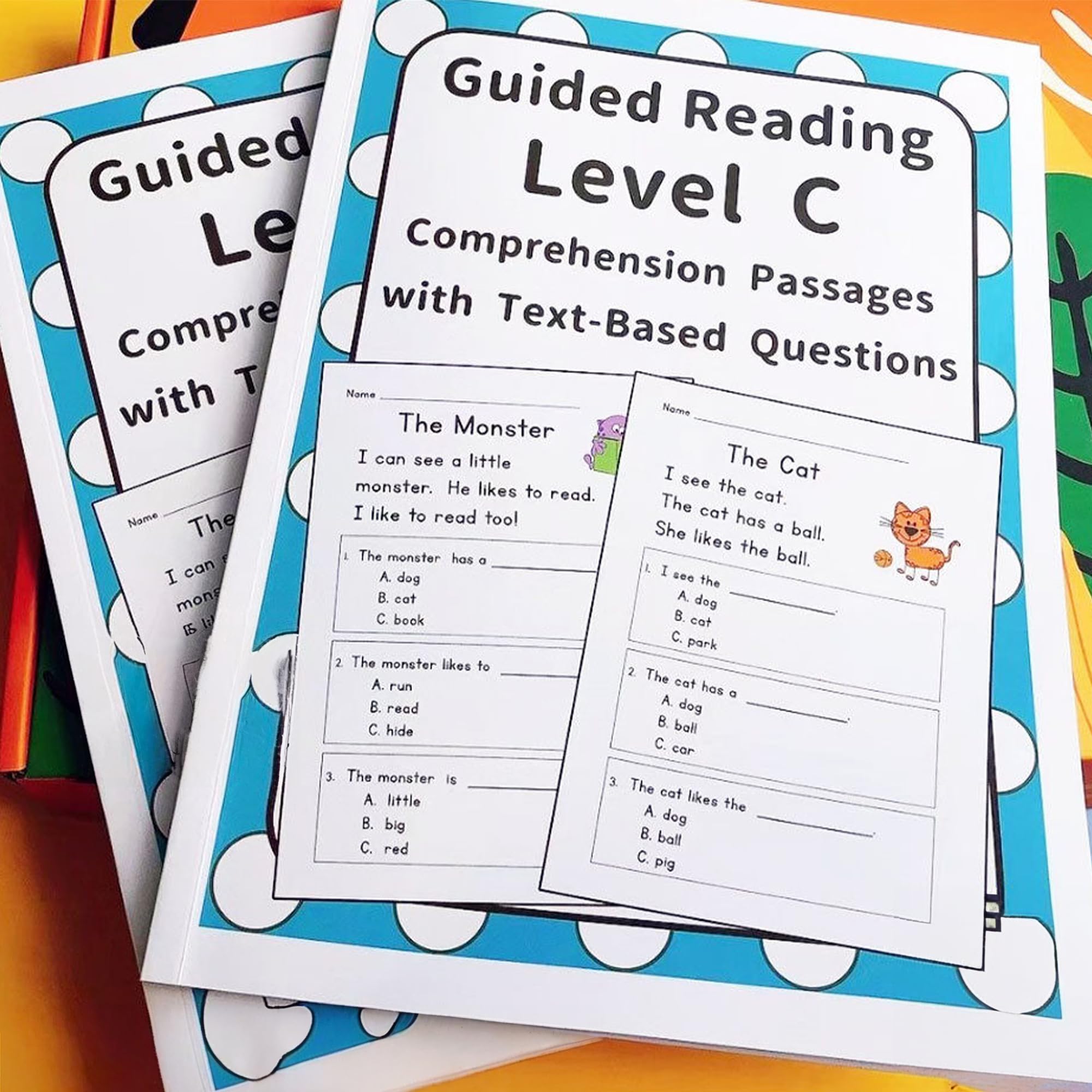 Kidology Reading Comprehension Passages Level C Practice Workbook for ...