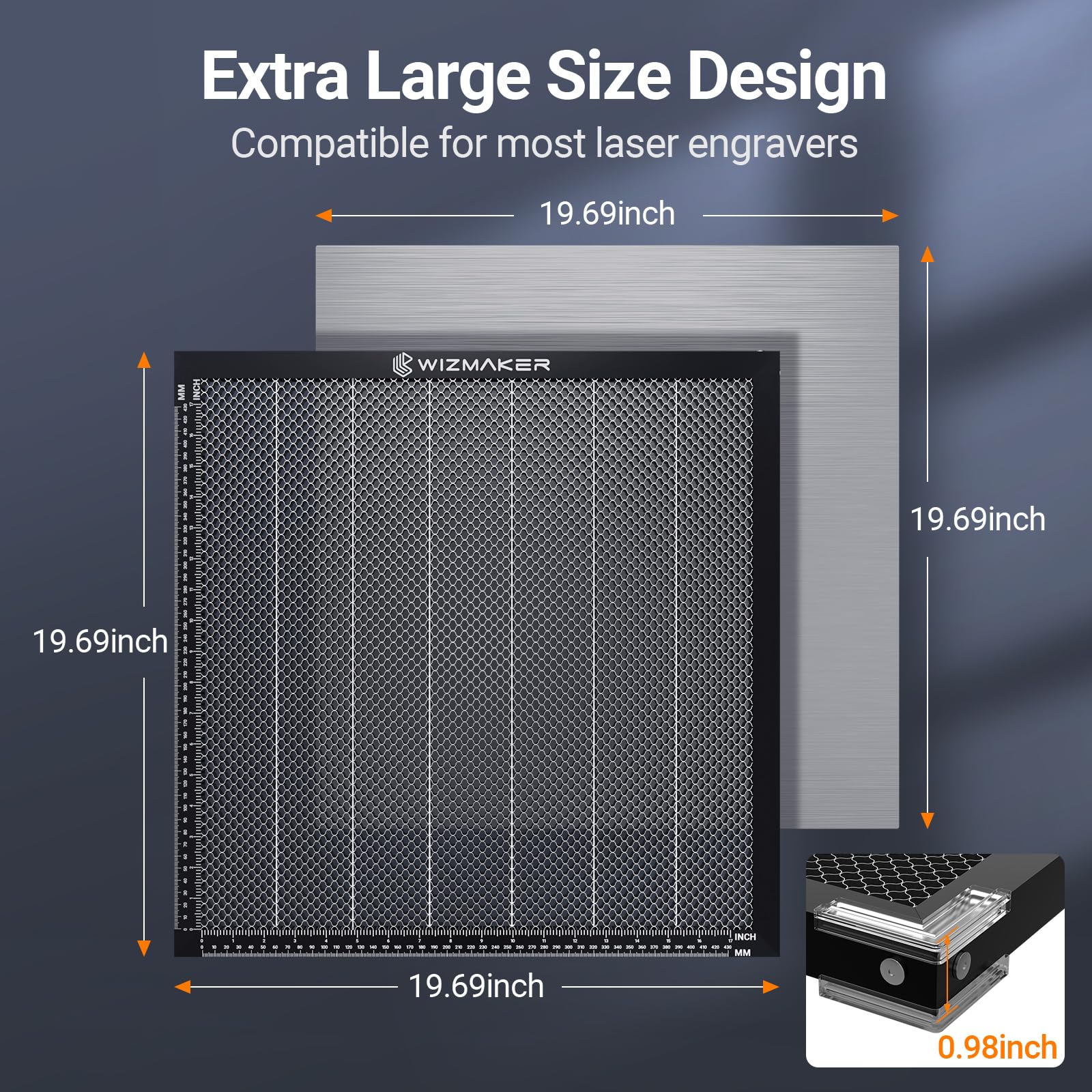 Snapklik.com : Honeycomb Laser Bed, 500mmx500mm Honeycomb Working Table ...