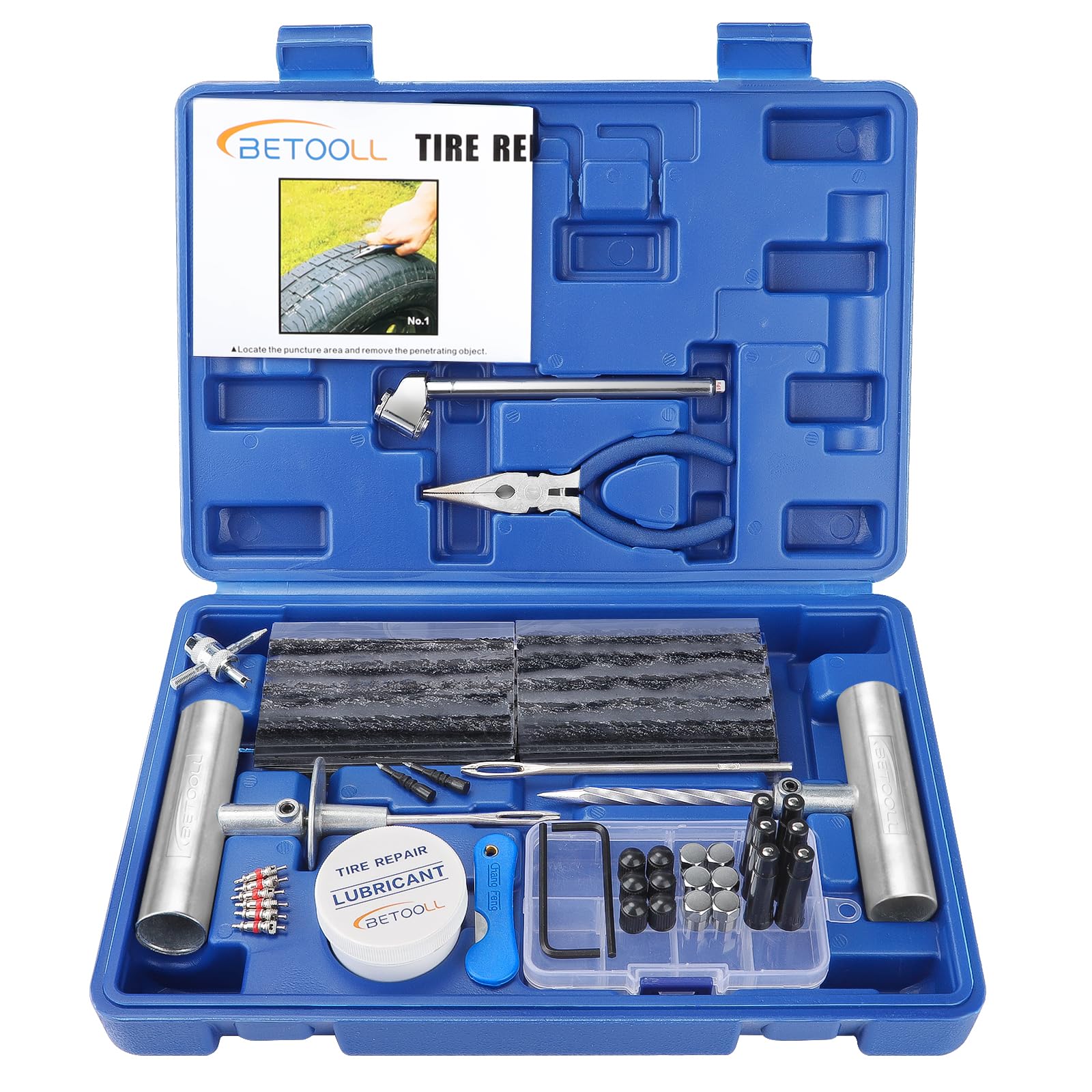 Snapklik.com : 89pcs Tire Repair Kits,Tire Plug Repair Tools For Car ...