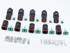 Amazon.com: CNKF 5 Sets 4Pin DT Connector kit Waterproof Sealed ...