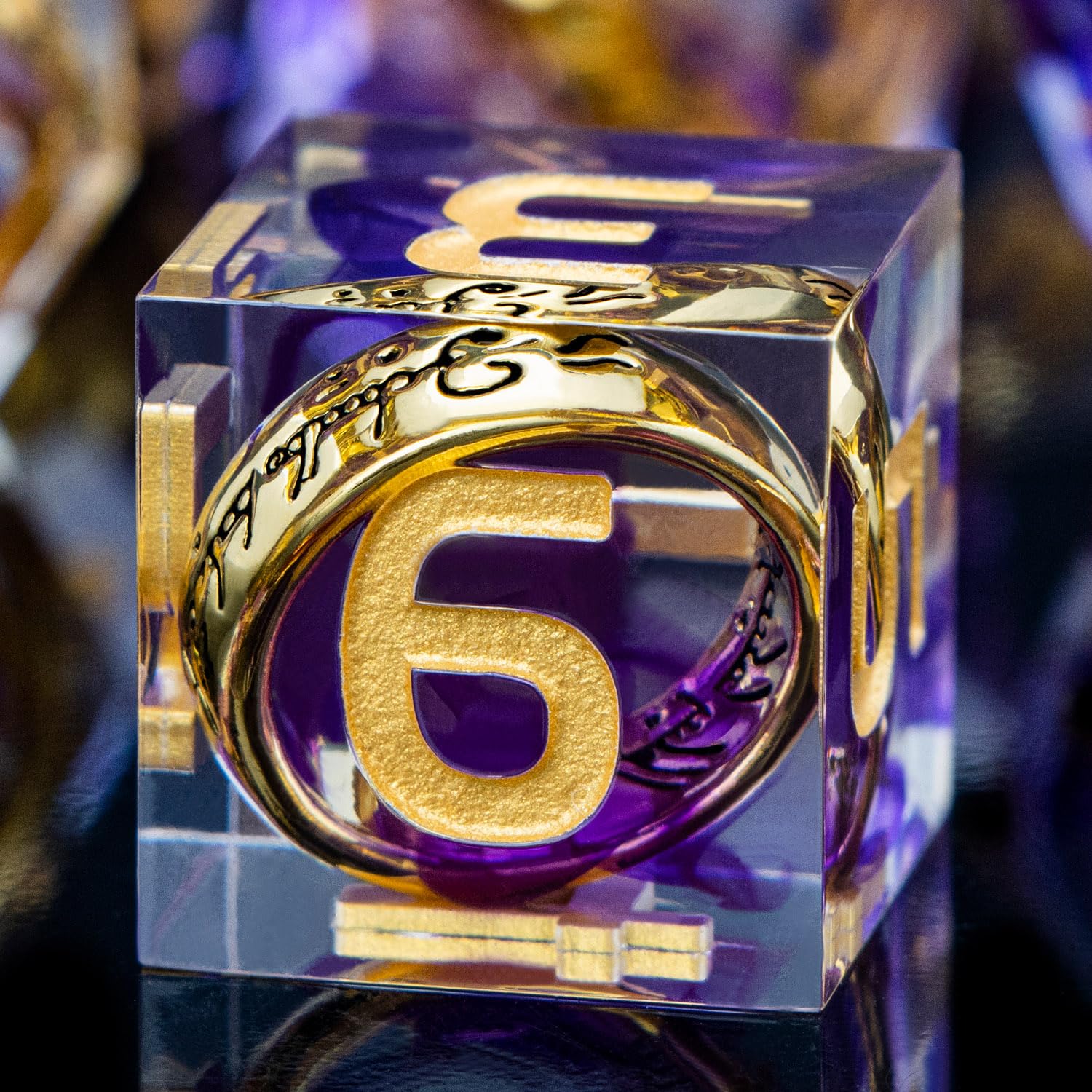 Amazon.com: ORIFANTOU DND Dice Set Lord of The Rings Dice with Box ...