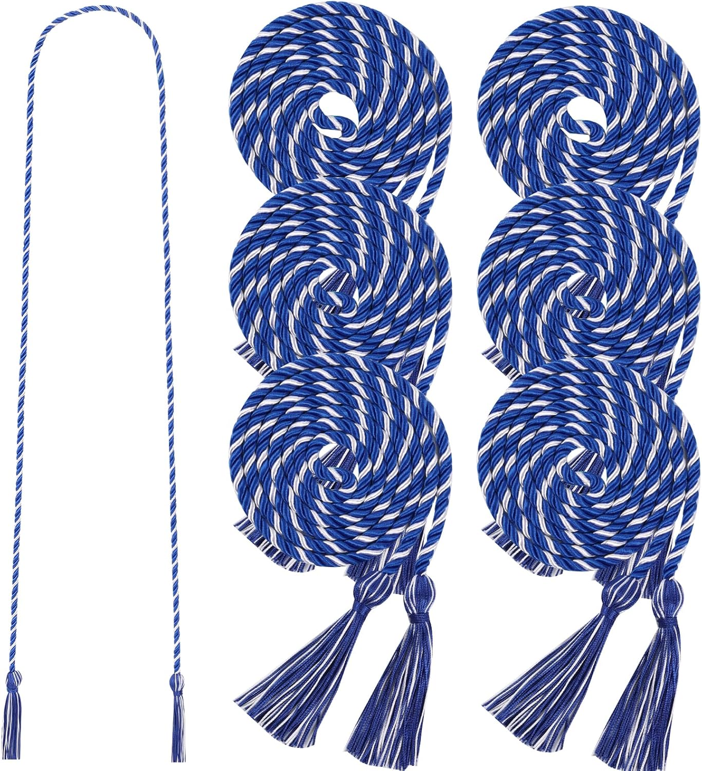 Amazon.com: 6 Pieces Graduation Honor Cords 68" Grad Braided Honor Cord ...