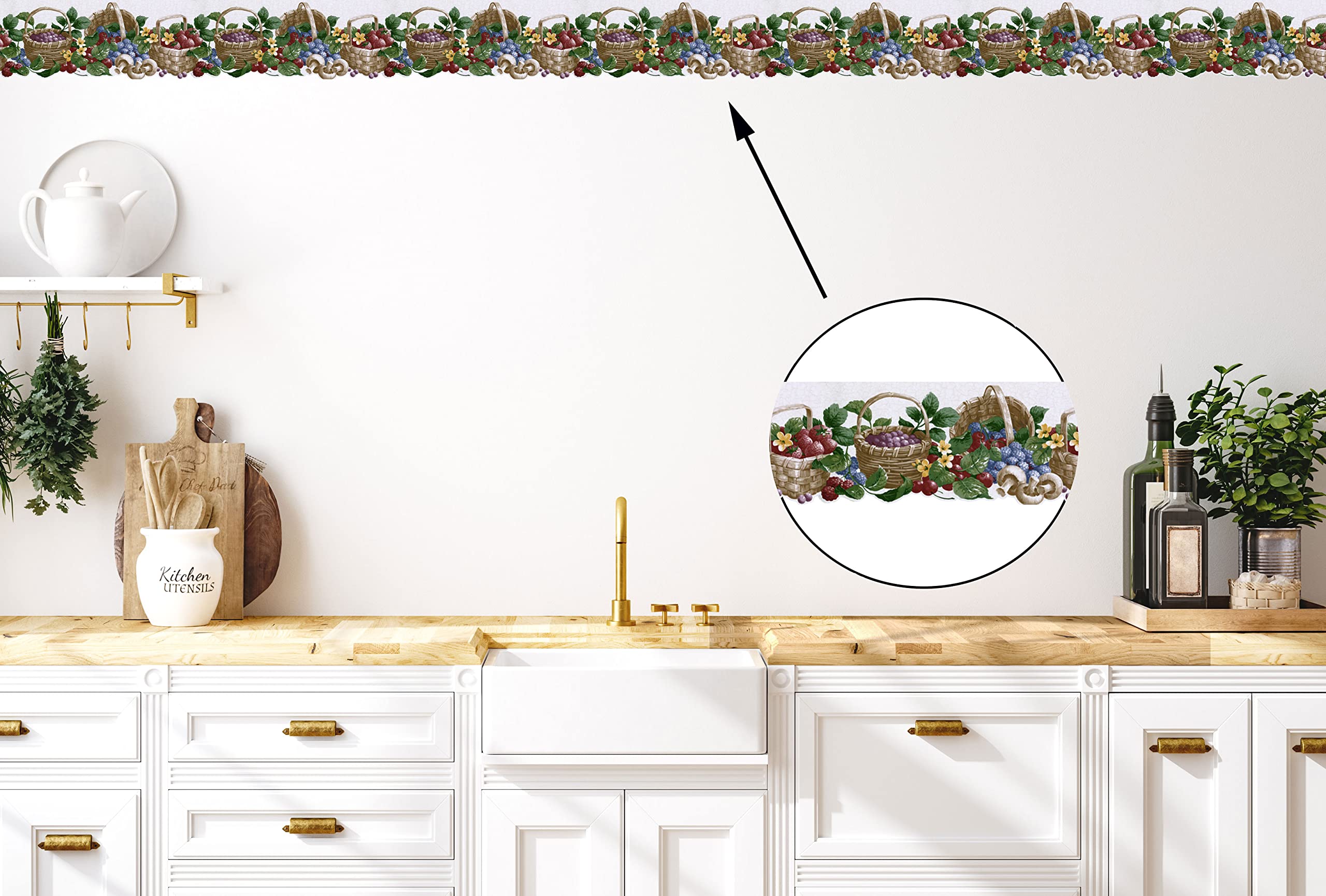 Die Cut Wallpaper Borders Kitchen 6 Inch Tall Wallpaper Borders At