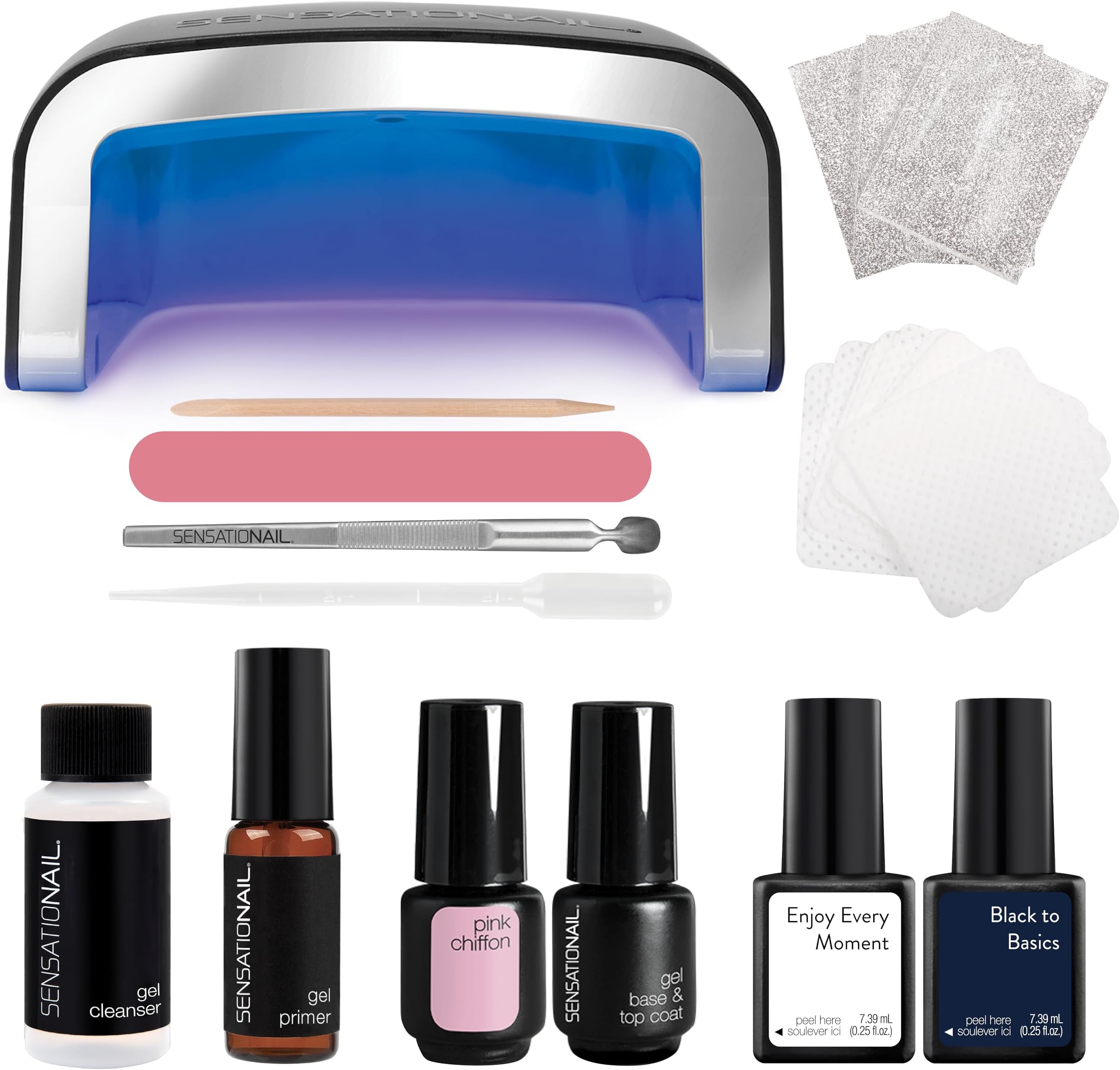 Amazon.com: Sensationail Complete Gel Nail Polish Starter Kit - Long-Lasting Salon Grade ...