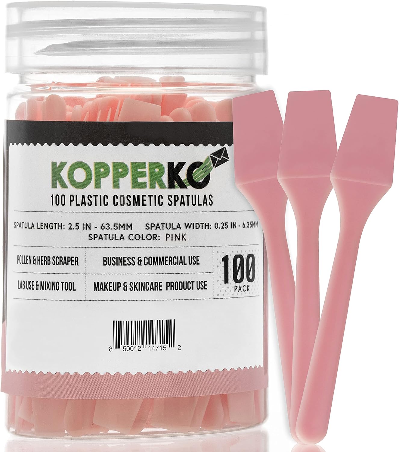 Amazon.com: Kopperko 100 Pack 2.5 Inch Cosmetic Spatulas - Small ...