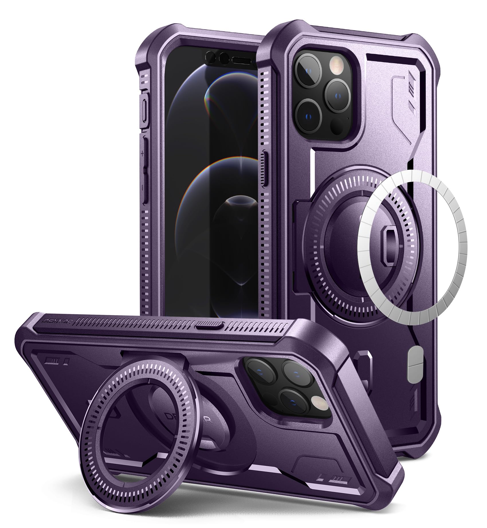 Amazon.com: Dexnor Magnetic Case for iPhone 12 & iPhone 12 Pro Case ...