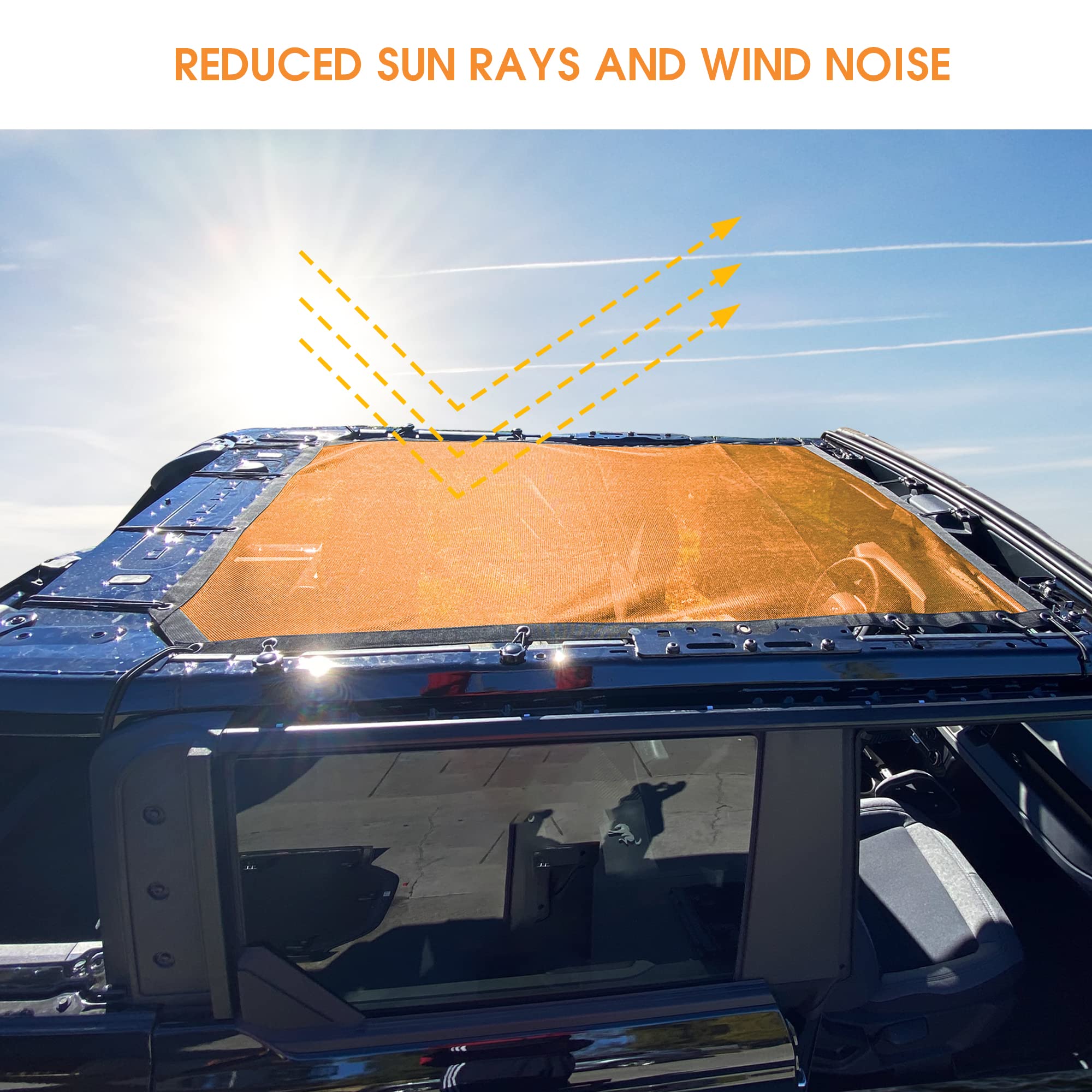 Snapklik.com : Sukemichi Sunshade For Ford Bronco,Mesh Sun Shade Bikini ...