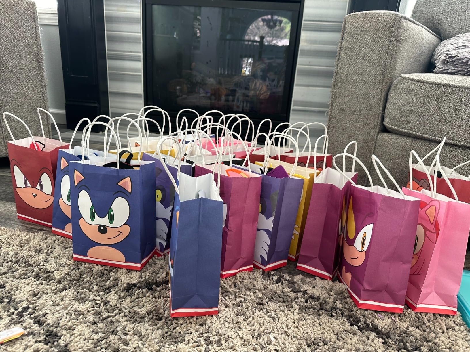 Amazon.com: Slestping 20 Pcs Hedgehog Gift Bags Birthday Party Hedgehog ...