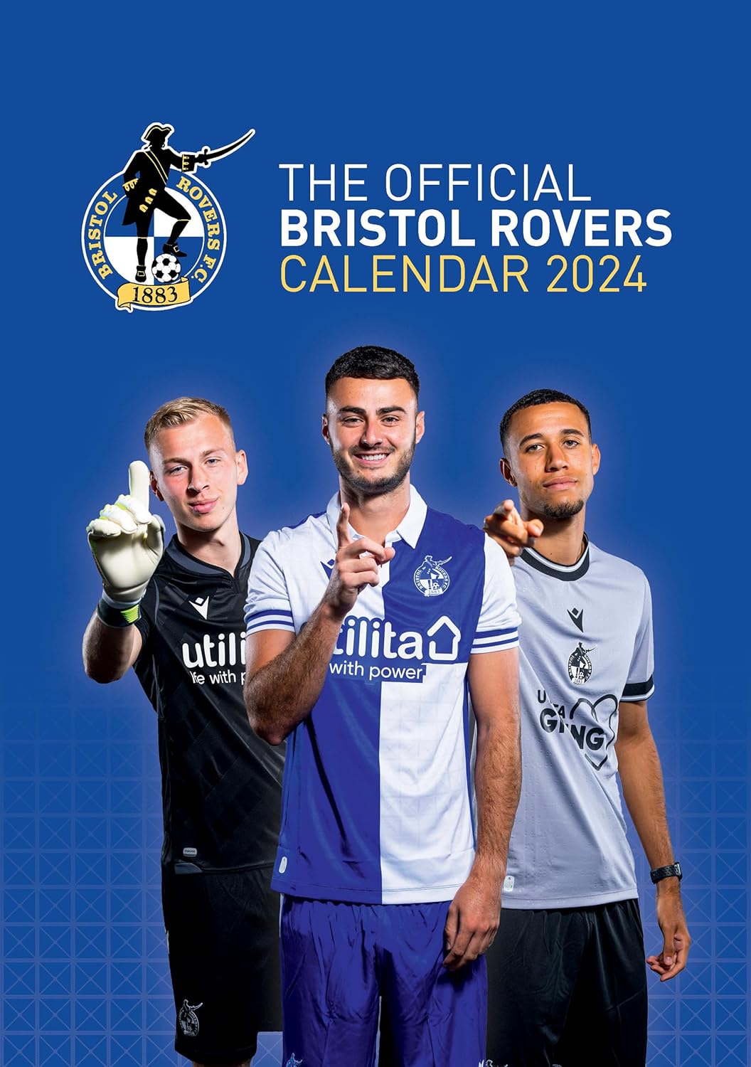 The Official Bristol Rover FC 2024 A3 Football Wall Calendar : Amazon ...