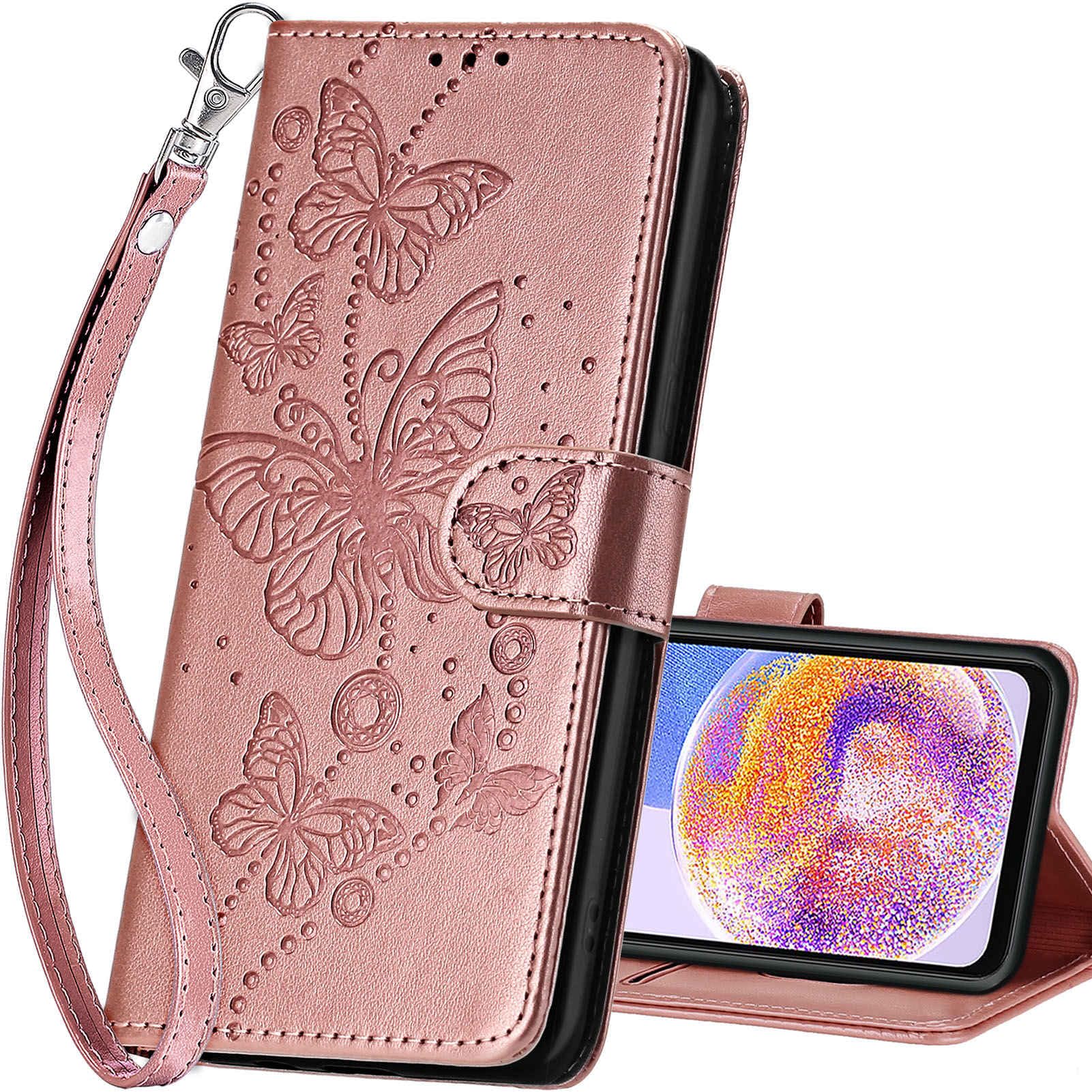 Amazon.com: SASYMALY for Samsung Galaxy A23 5G Wallet case, Flip Folio Cover with Stand Feature ...