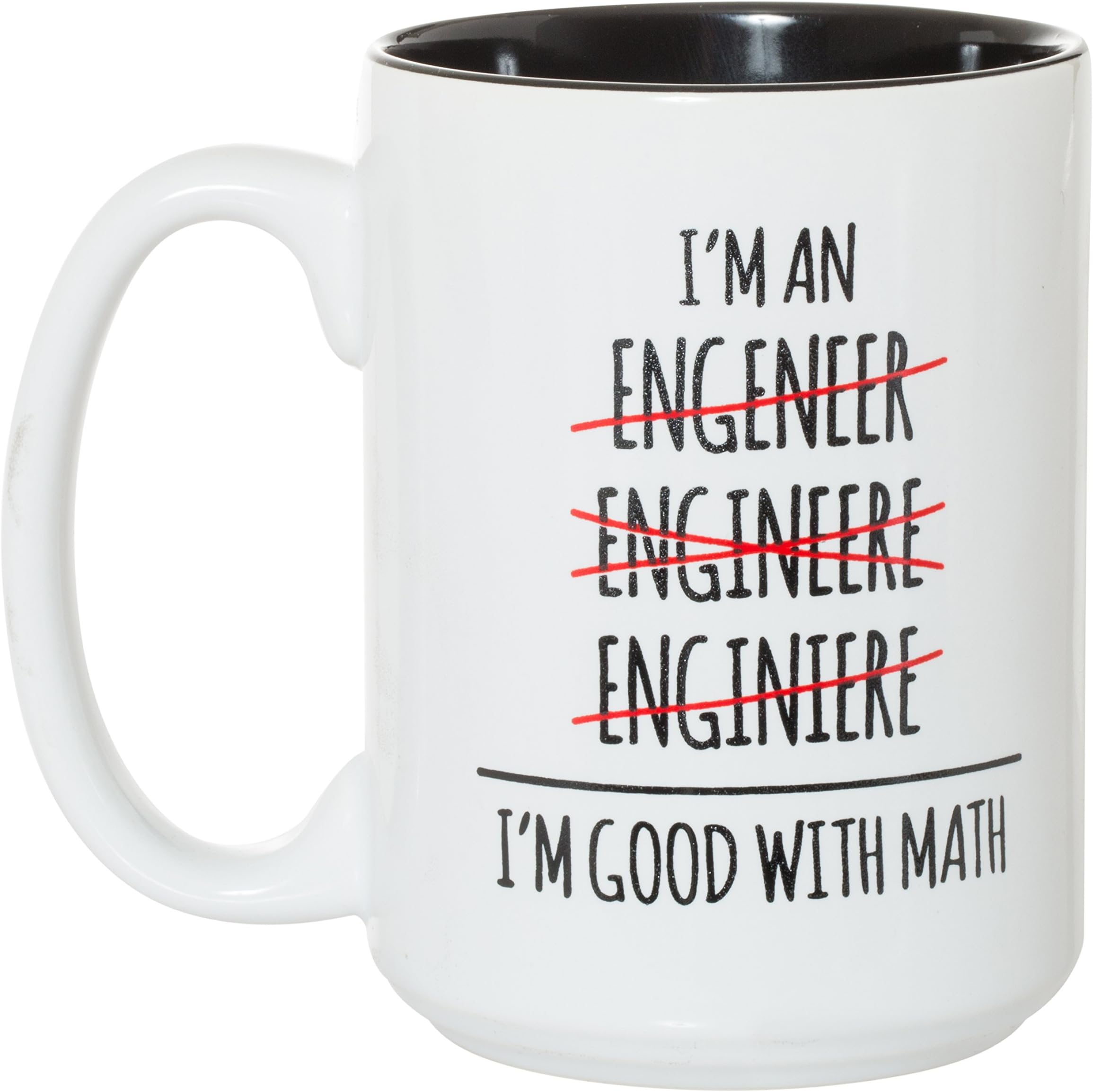 Amazon.com: I'm An Engineer Good With Math Mug - 15oz Deluxe Double ...