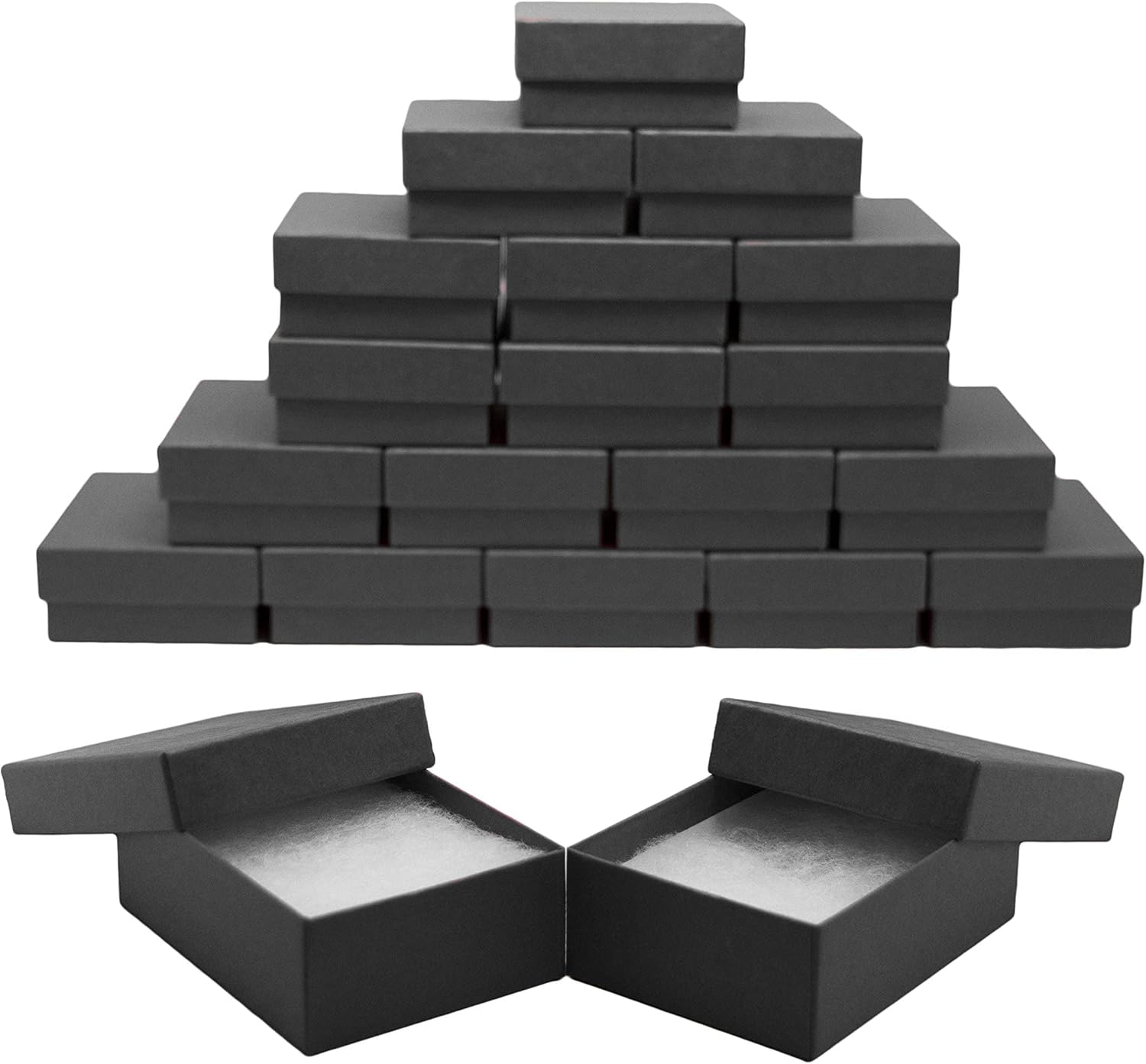 Amazon.com: Novel Box® Made in USA Jewelry Gift Box in Black Kraft with ...