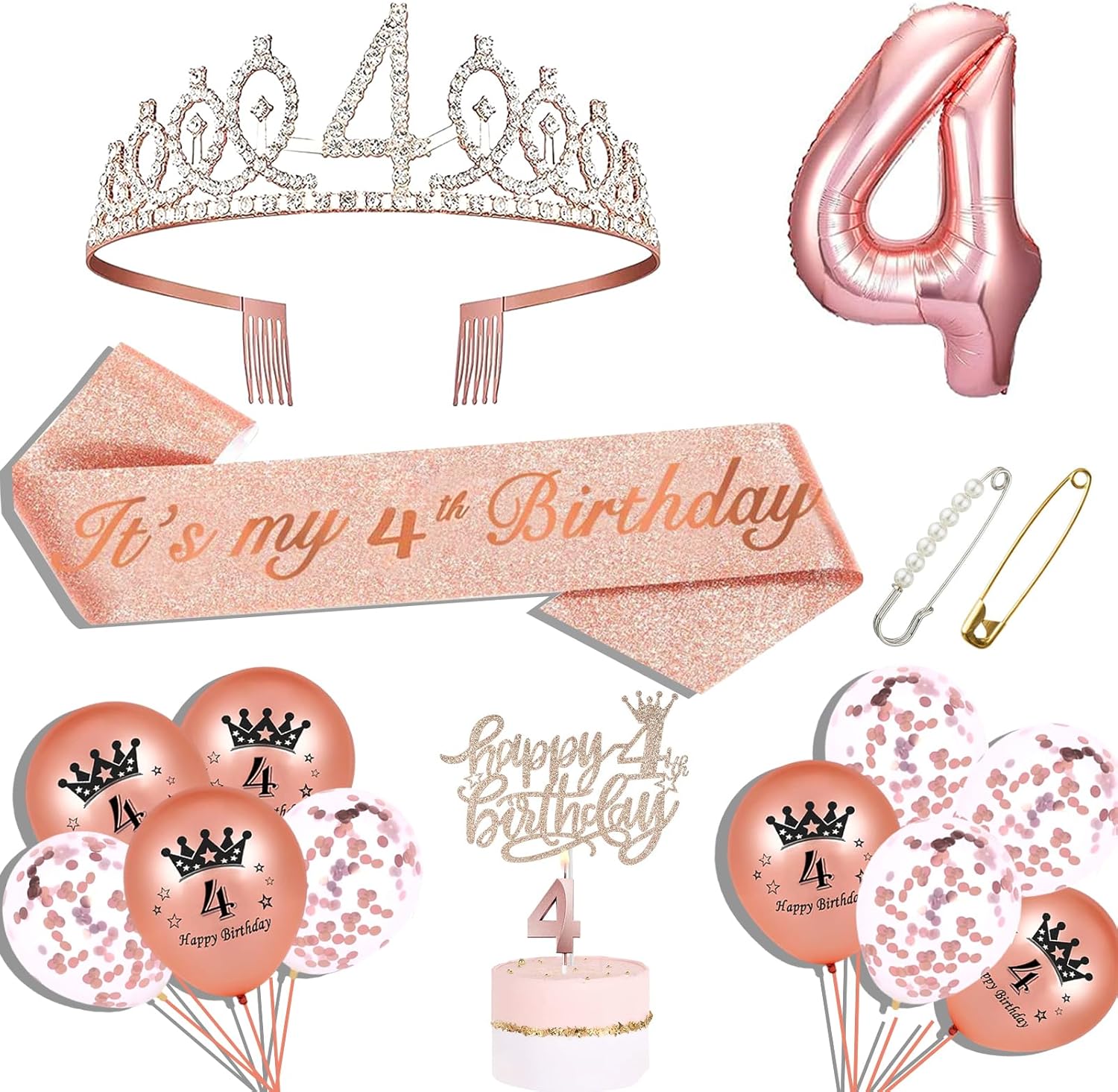 Amazon Hysilla 4th Birthday Decorations For Girls 4th Birthday amazon-hysilla-4th-birthday-decorations-for-girls-4th-birthday