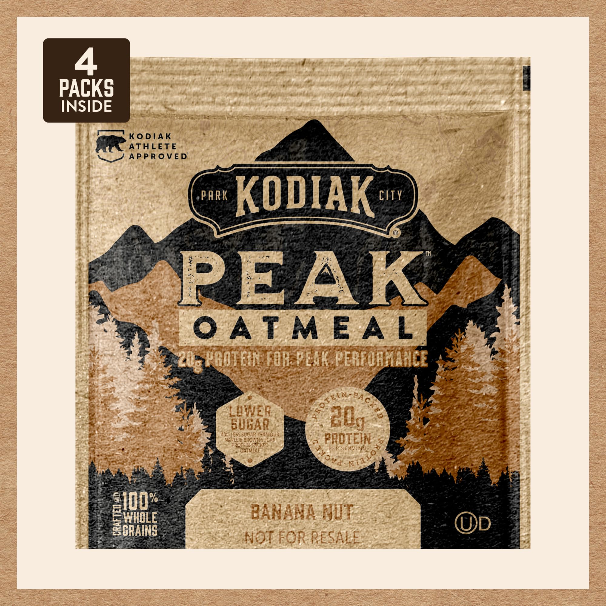 Snapklik.com : Kodiak Cakes Peak Instant Oatmeal Packets, Banana Nut ...