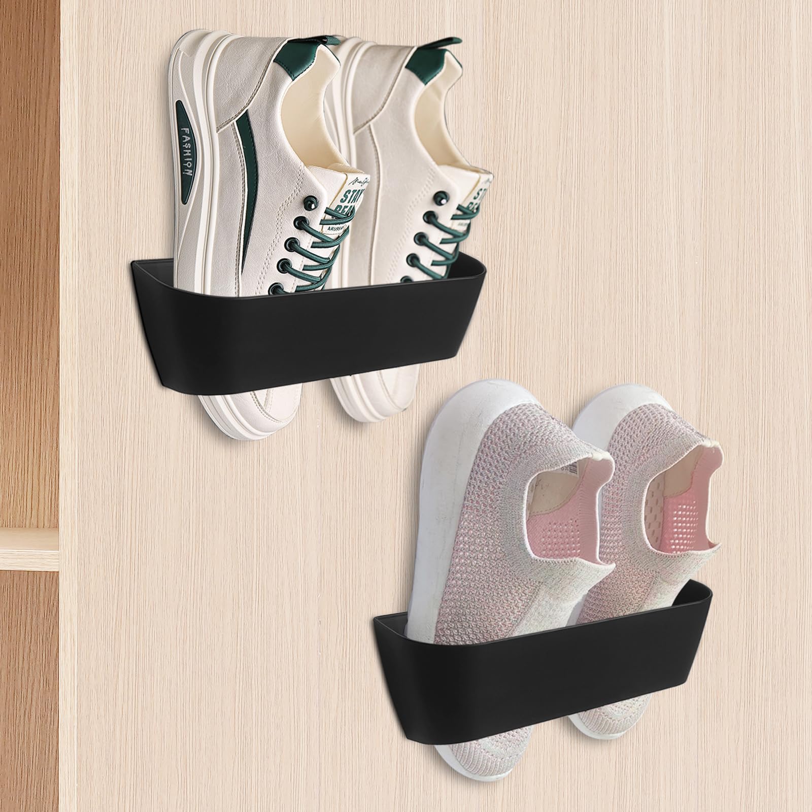 Domemit Wall Mounted Shoes Rack, Motorhome Shoe Holder, Wall Shoe Rack ...