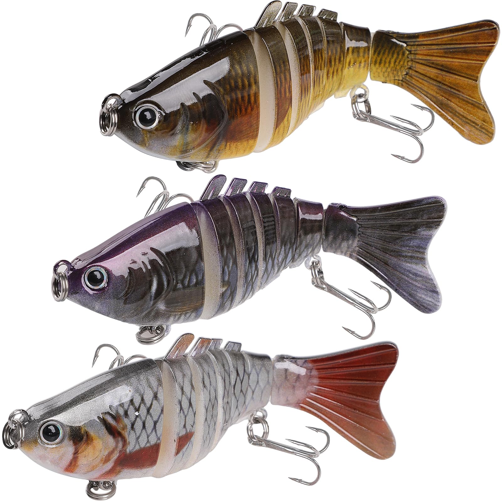 High Vibration Flash Lures Swimbait 5-Pack Blade Bait Lures - Vibrating ...