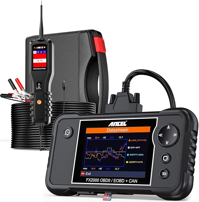 Amazon.com: ANCEL PB100 12v Power Probe with FX2000 Automotive ABS SRS ...