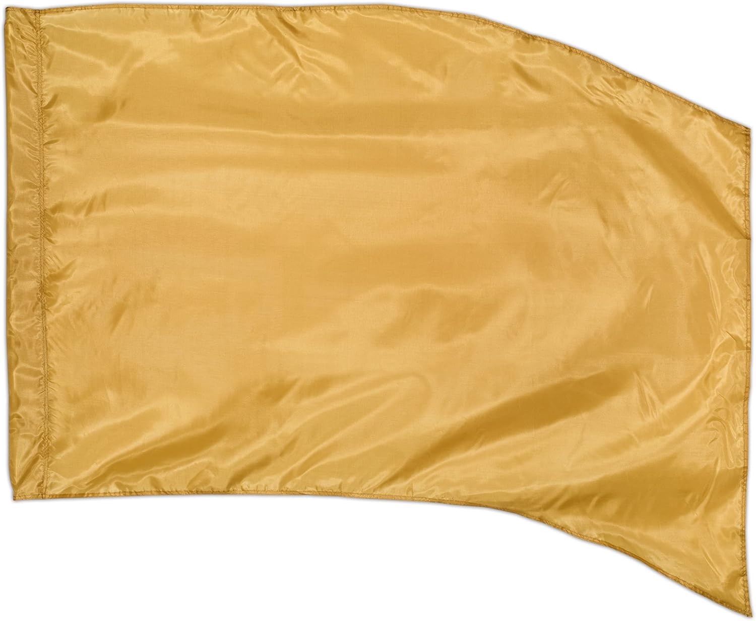 Amazon.com : Gold Color Guard Flag, Curved Rectangle Solid Color Flag ...