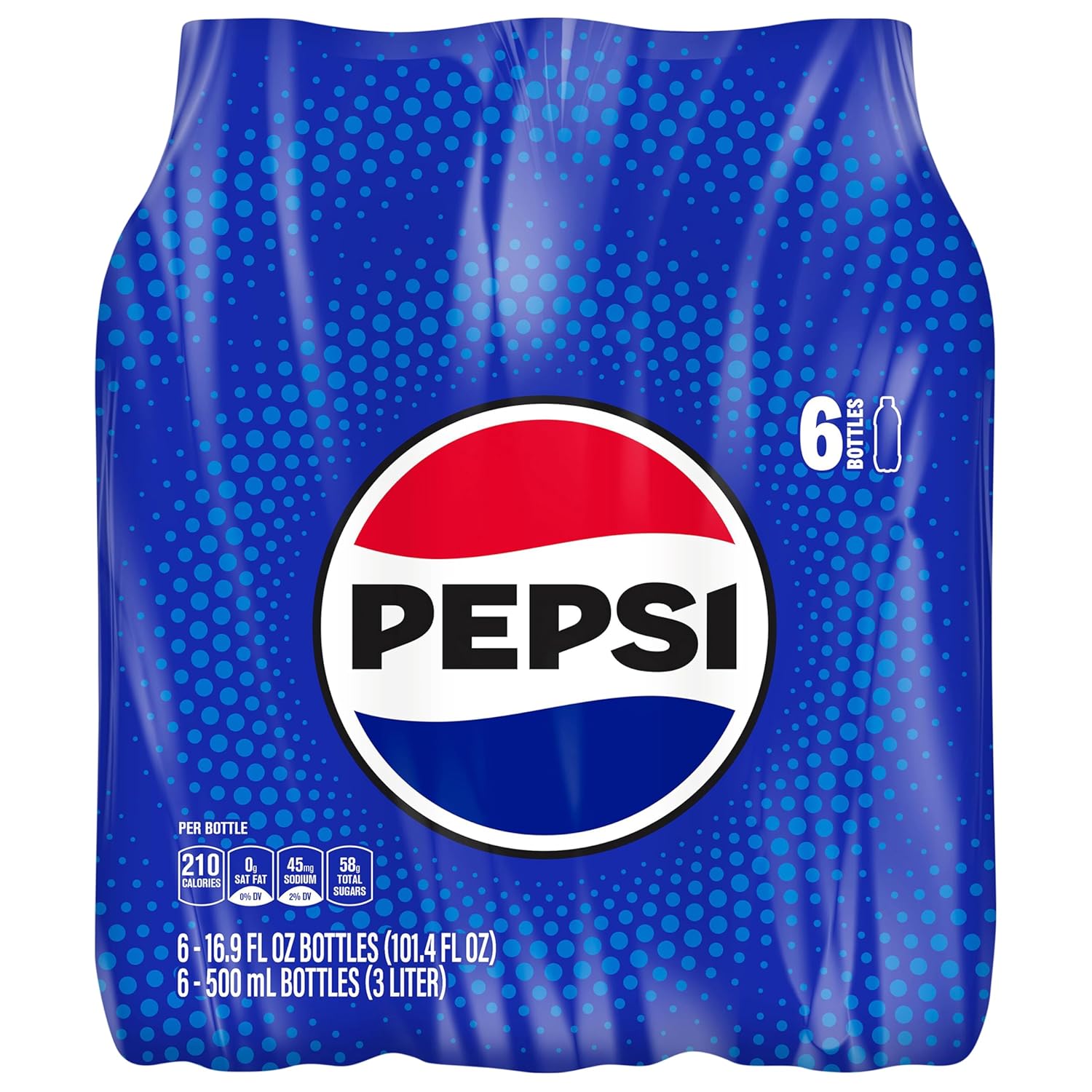Amazon.com : Pepsi, 6 Count, 101.4 Fl Oz : Grocery & Gourmet Food