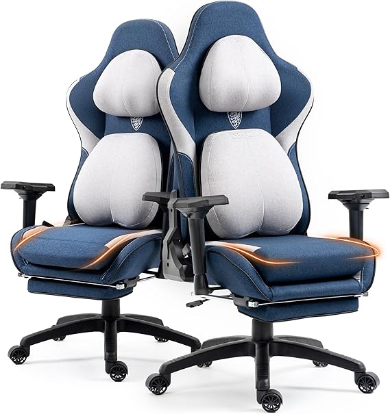 Amazon.co.jp: Dowinx ゲーミングチェア ファブリック クッション自由交換 オフィスチェア ゲームチェア パソコンチェア ...