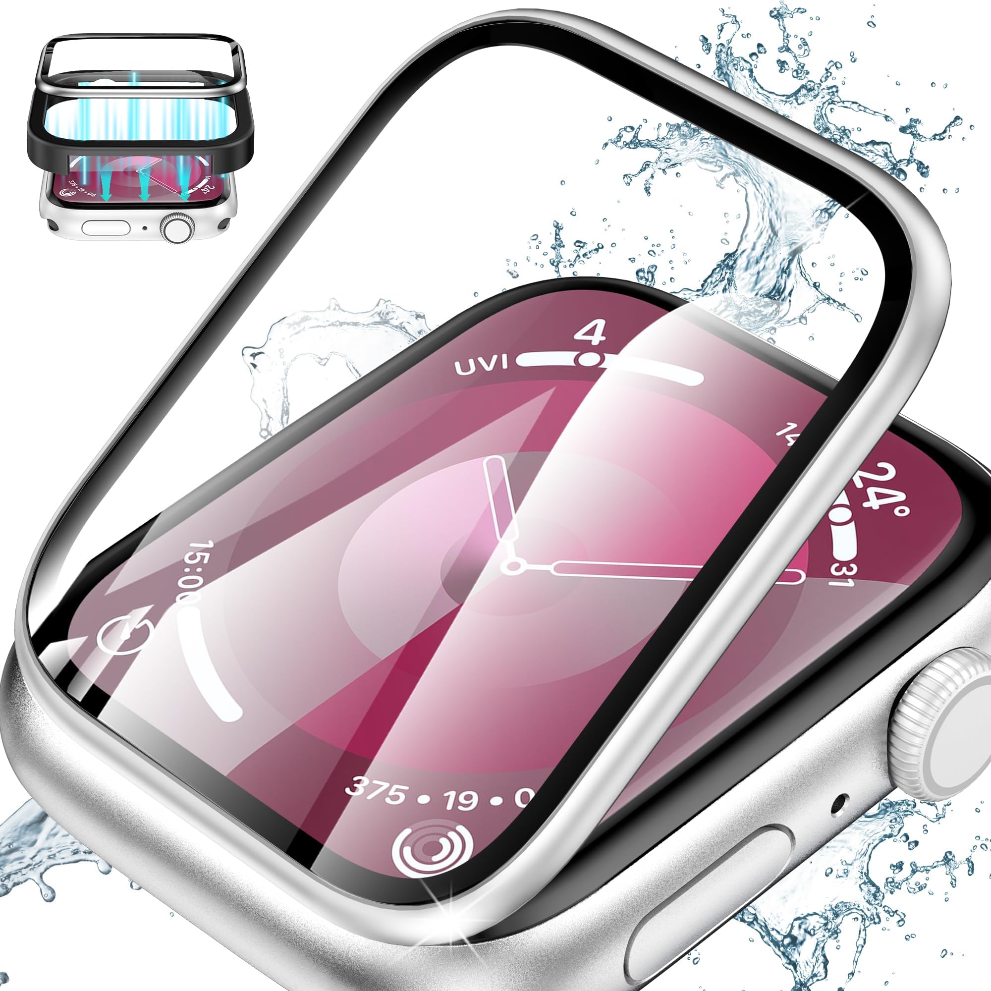 Amazon.com: Ailun for Apple Watch Series 9 & 8 & 7 Screen Protector ...