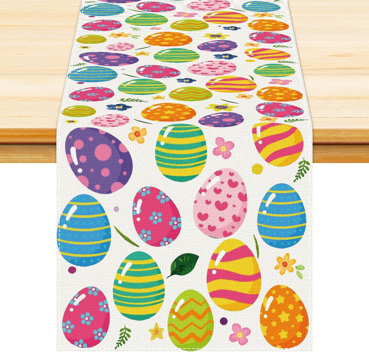 Amazon.com: Nialnant Easter Egg Table Runner,Easter Decorations for Table Kitchen Dinner Table ...