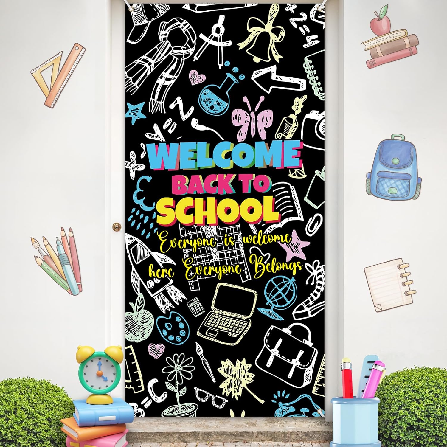 Amazon.com: Welcome Back to School Banner Decoration Welcome Back to ...