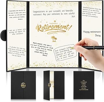 Amazon.com: Skyygemm Happy Retirement Guest Book Retirement Party ...