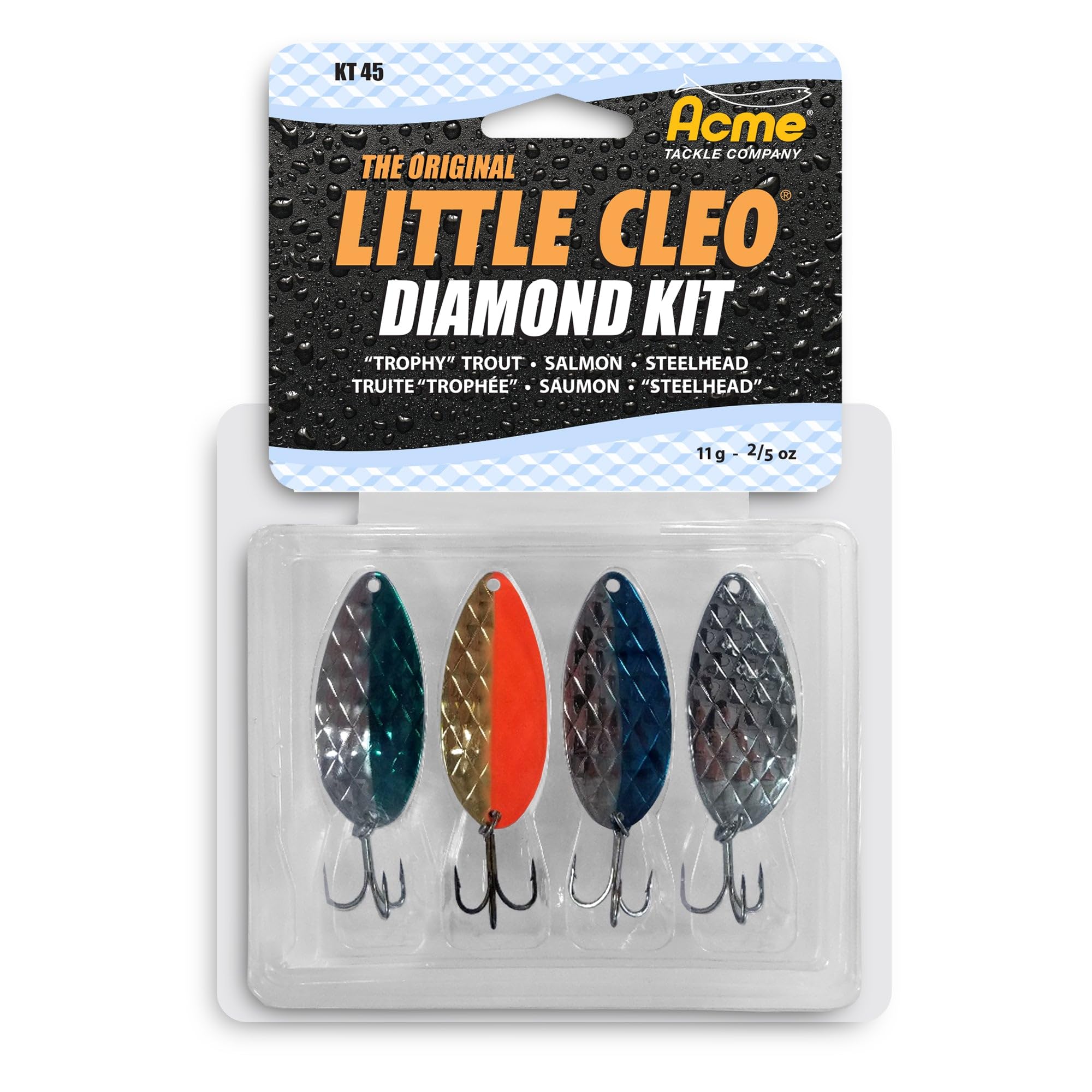 Amazon.com : Acme Little Cleo Diamond 2/5 oz. Lures Kit of 4, Oval ...
