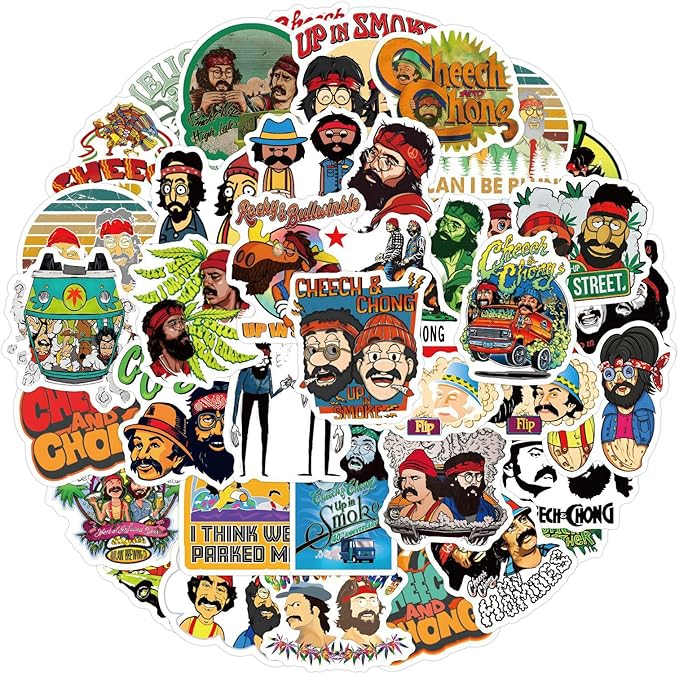 Amazon.com: 55Pcs Cheech and Chong Stickers Aesthetic Stickers for ...