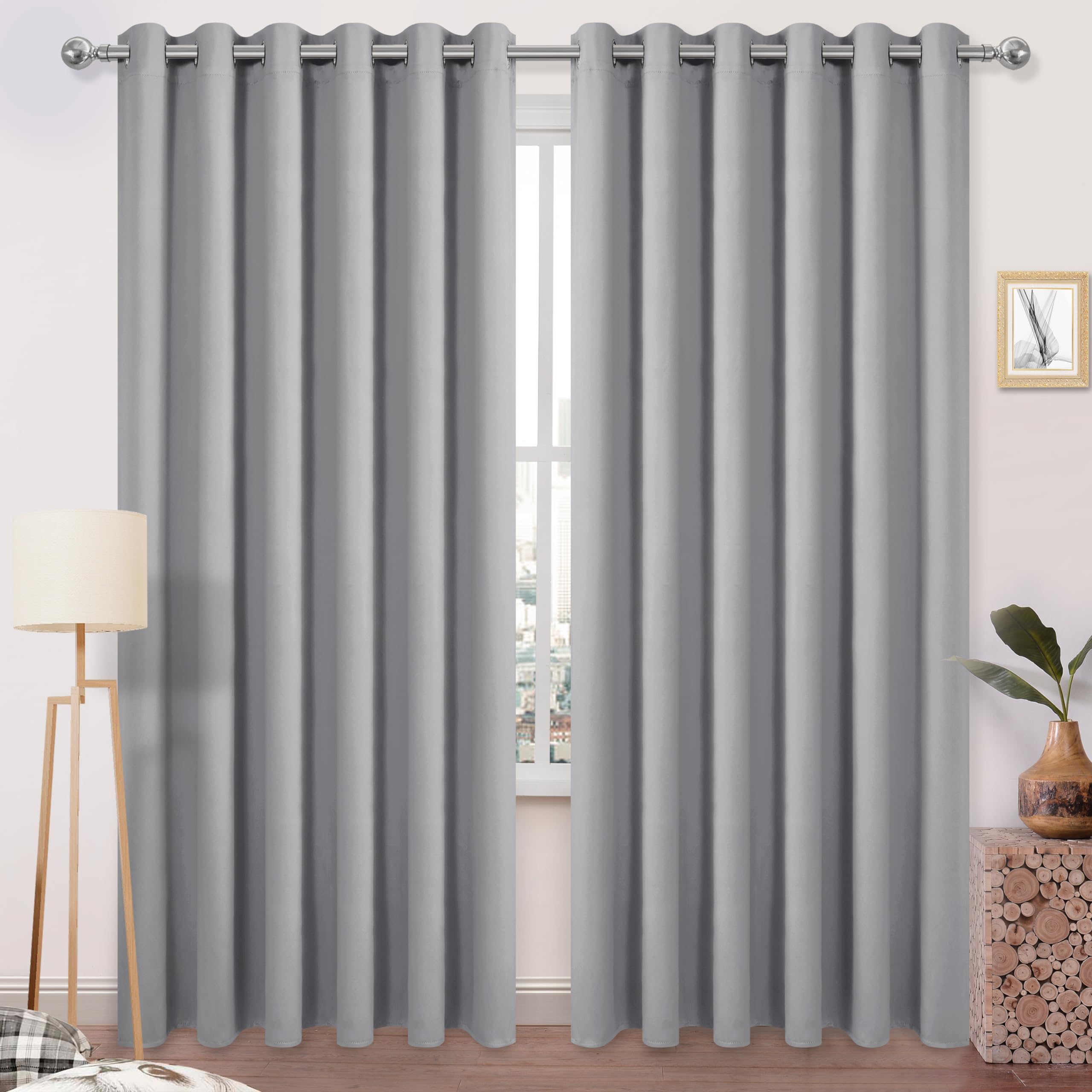 Amazon.com: DWCN Blackout Curtains 84 Inches Long, Room Drakening ...